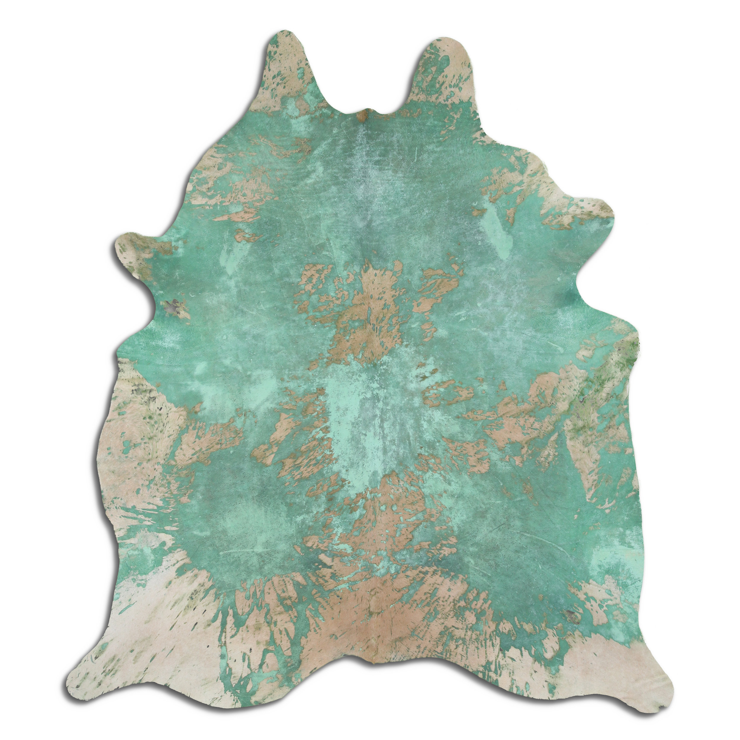 Mercer41 Samella Handmade Cowhide Green Area Rug - Wayfair Canada