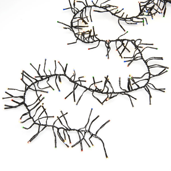 Konstsmide LED Cluster Light Set - Outdoor, Multi-Function, Black Cable ...