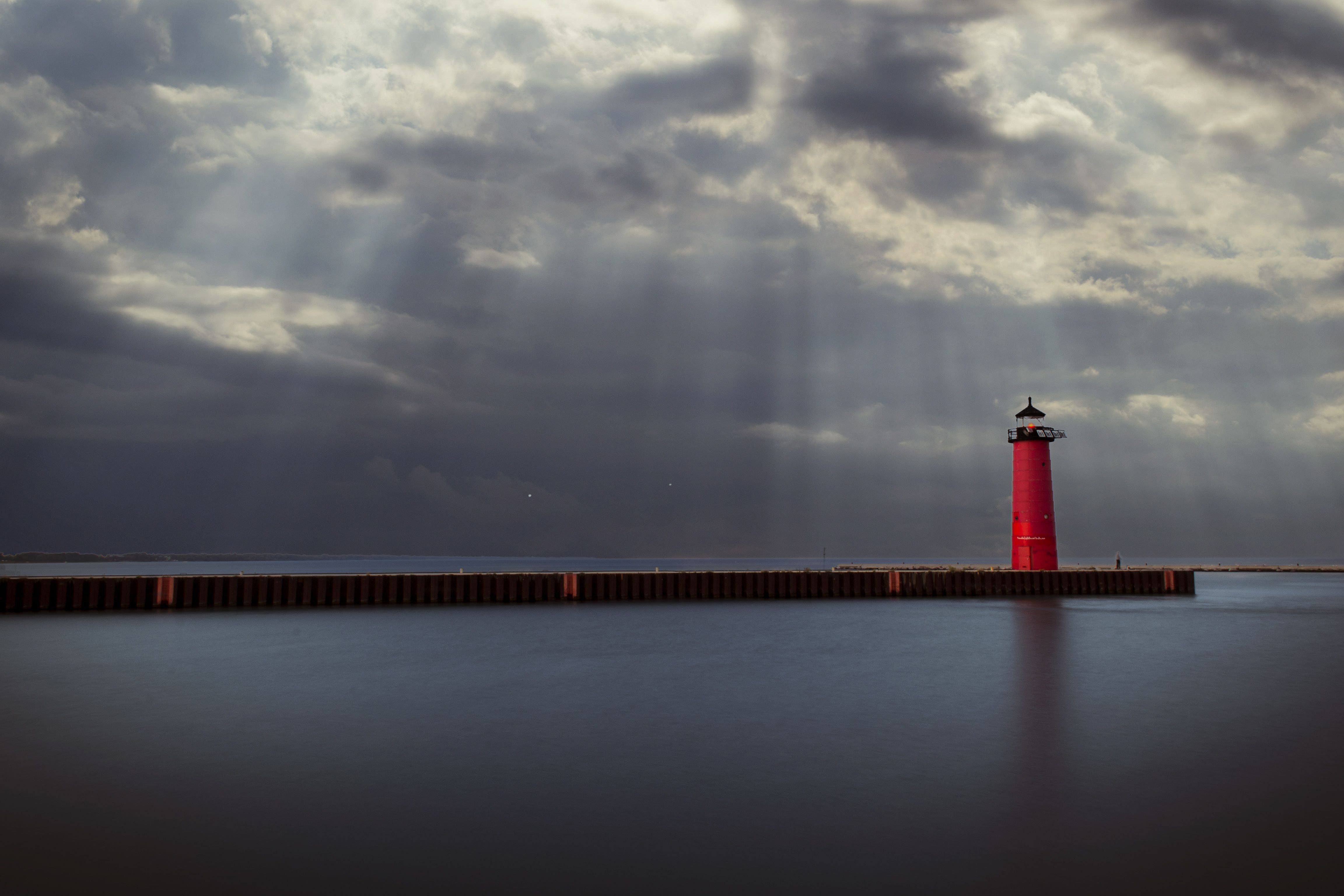 Breakwater Bay Mappsburg Kenosha Lighthouse by - Wrapped Canvas ...