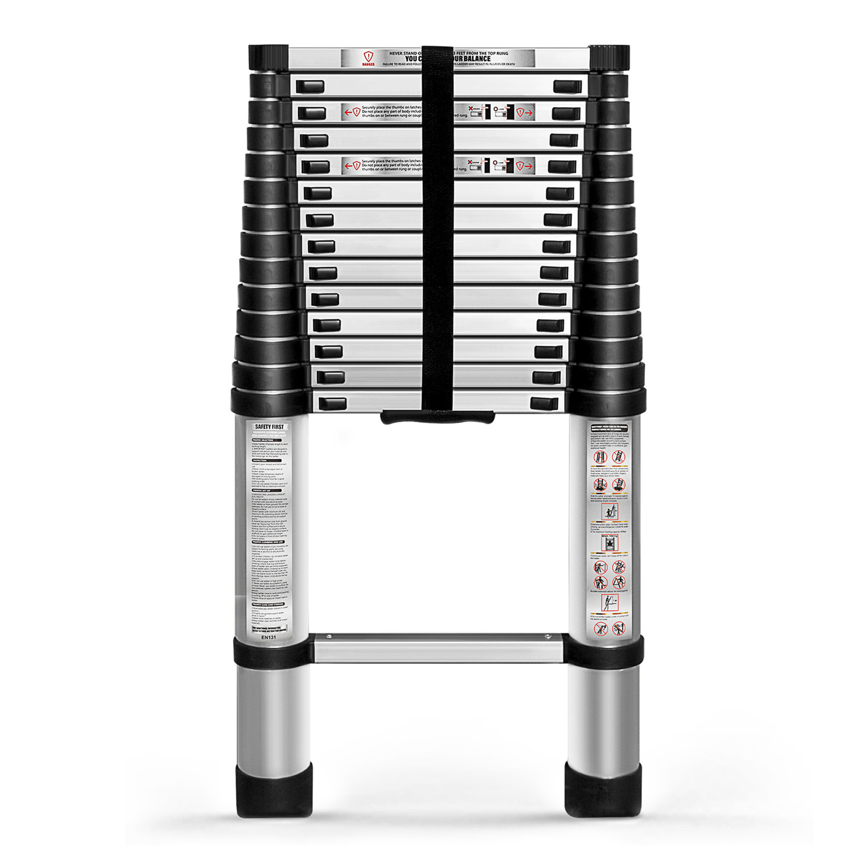 Wrought Studio™ 10.5FT / 3.2M Aluminum Telescopic Ladder Folding Step ...