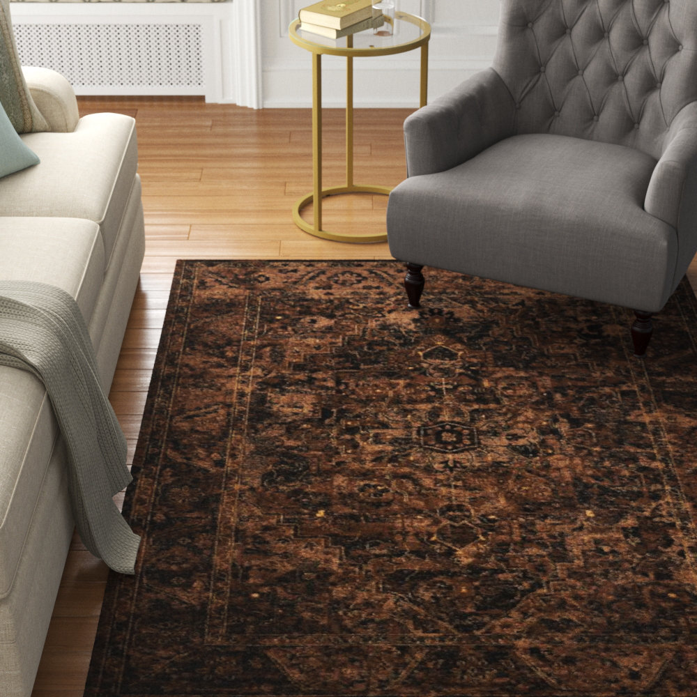 Trent Austin Design® Rhoads Oriental Brown Area Rug "& Reviews" | Wayfair