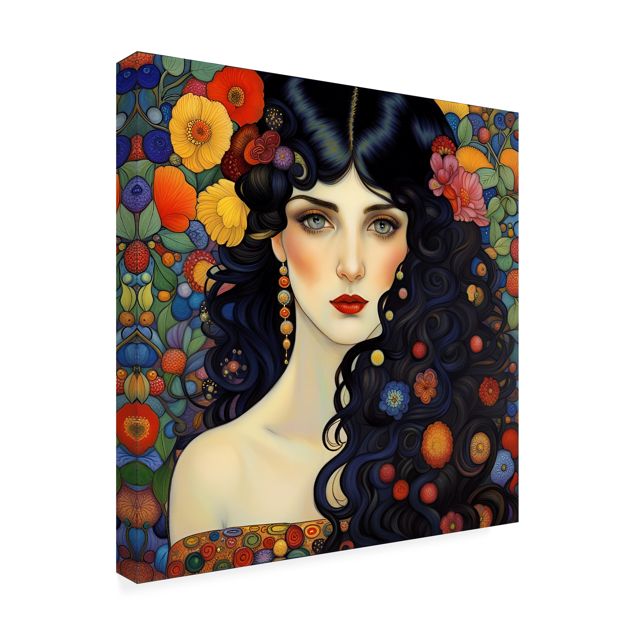 Bungalow Rose Nirvik Art Nouveau Beauty II On Canvas by Tina Lavoie ...
