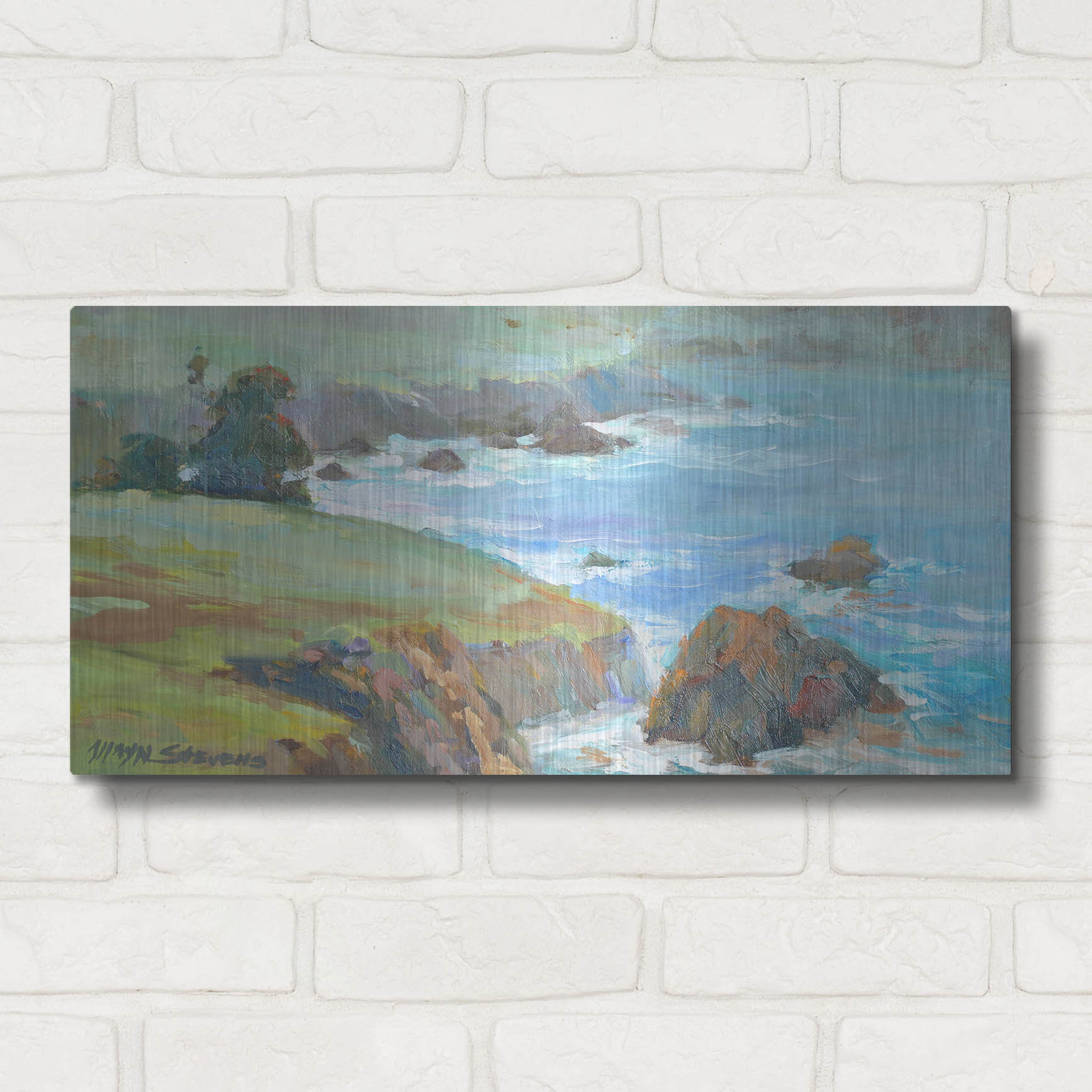 Beachcrest Home «Ragged Cliff» par Allayn Stevens, art mural en métal ...