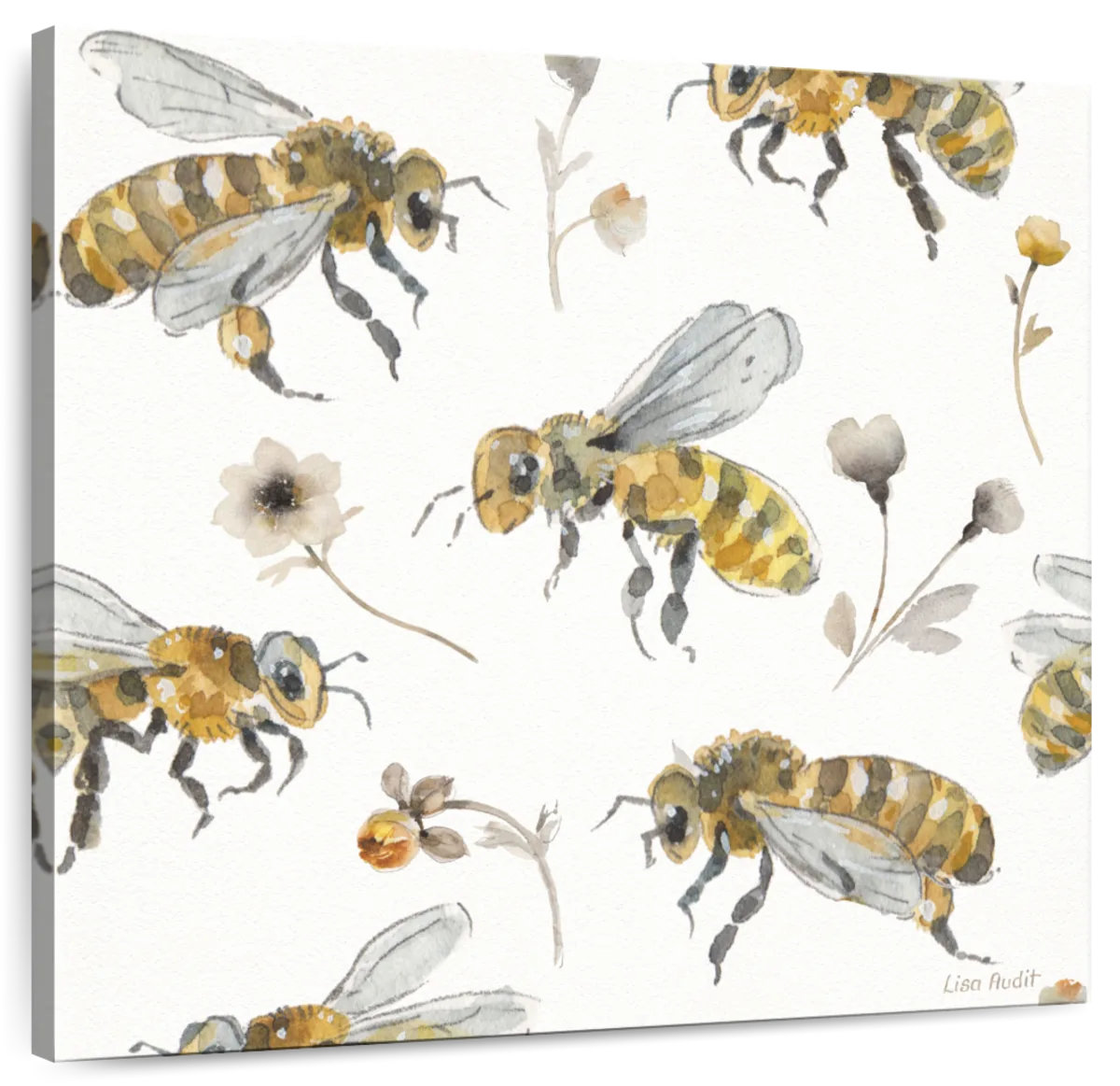 Ebern Designs Brampt Fields Of Gold Pattern IV | Wayfair