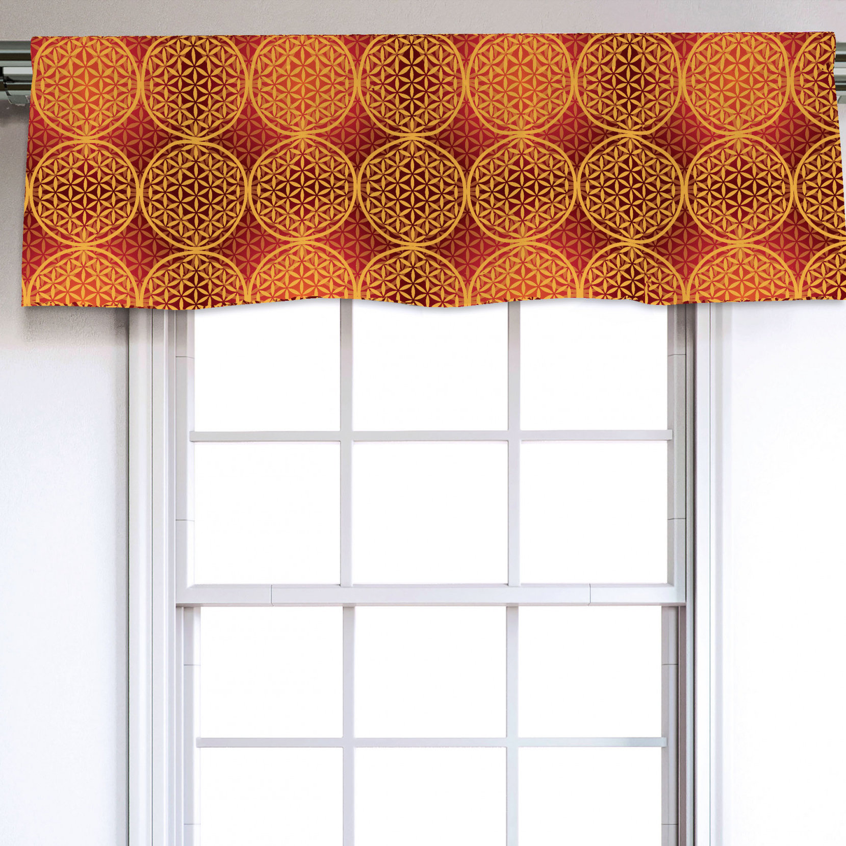 East Urban Home Victorian 54" Window Valance | Wayfair