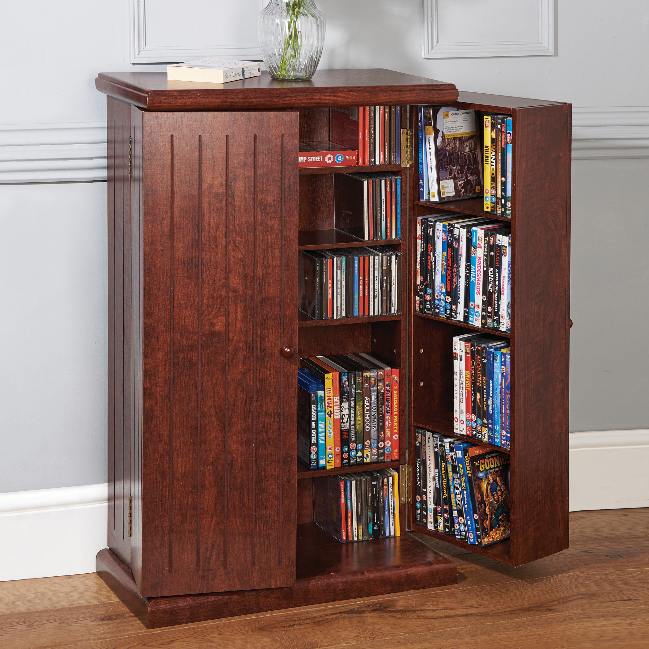 Red Barrel Studio Double Door Multimedia Media Cabinet & Reviews | Wayfair
