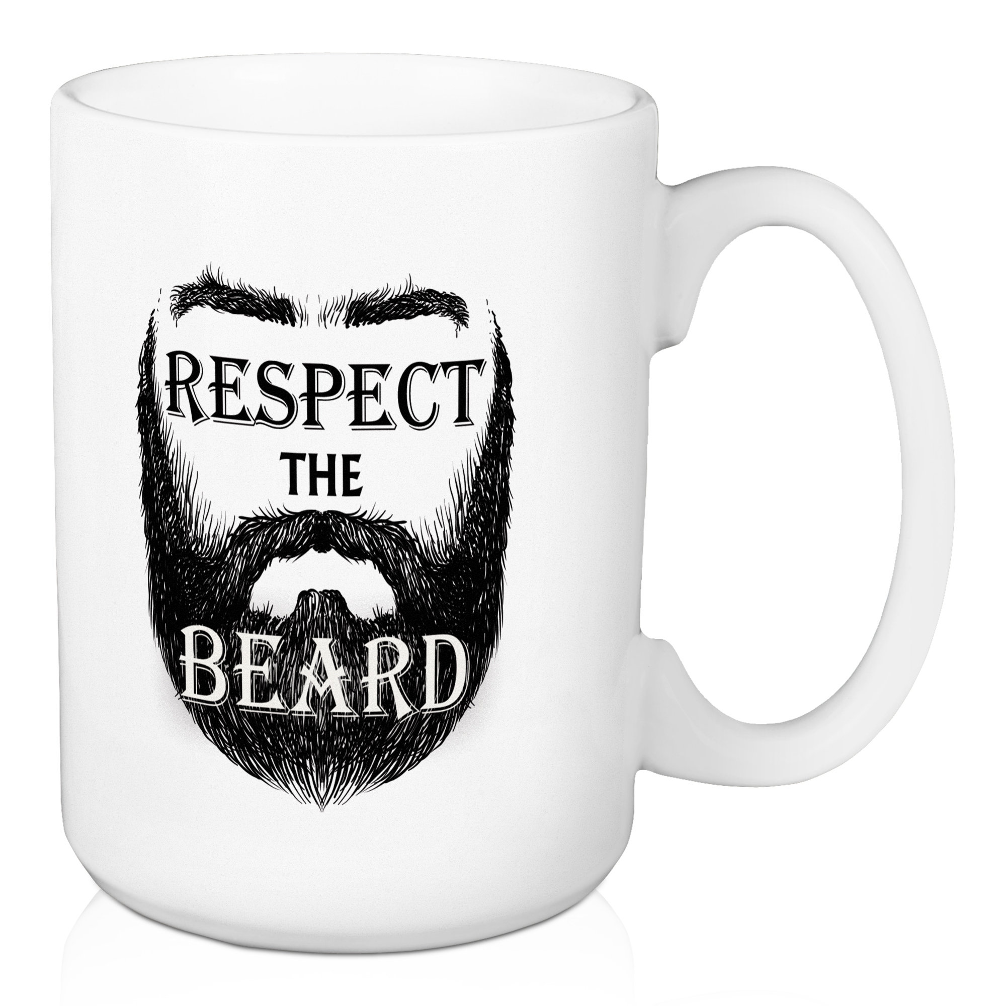 Ebern Designs Lui Respect the Beard Coffee Mug | Wayfair