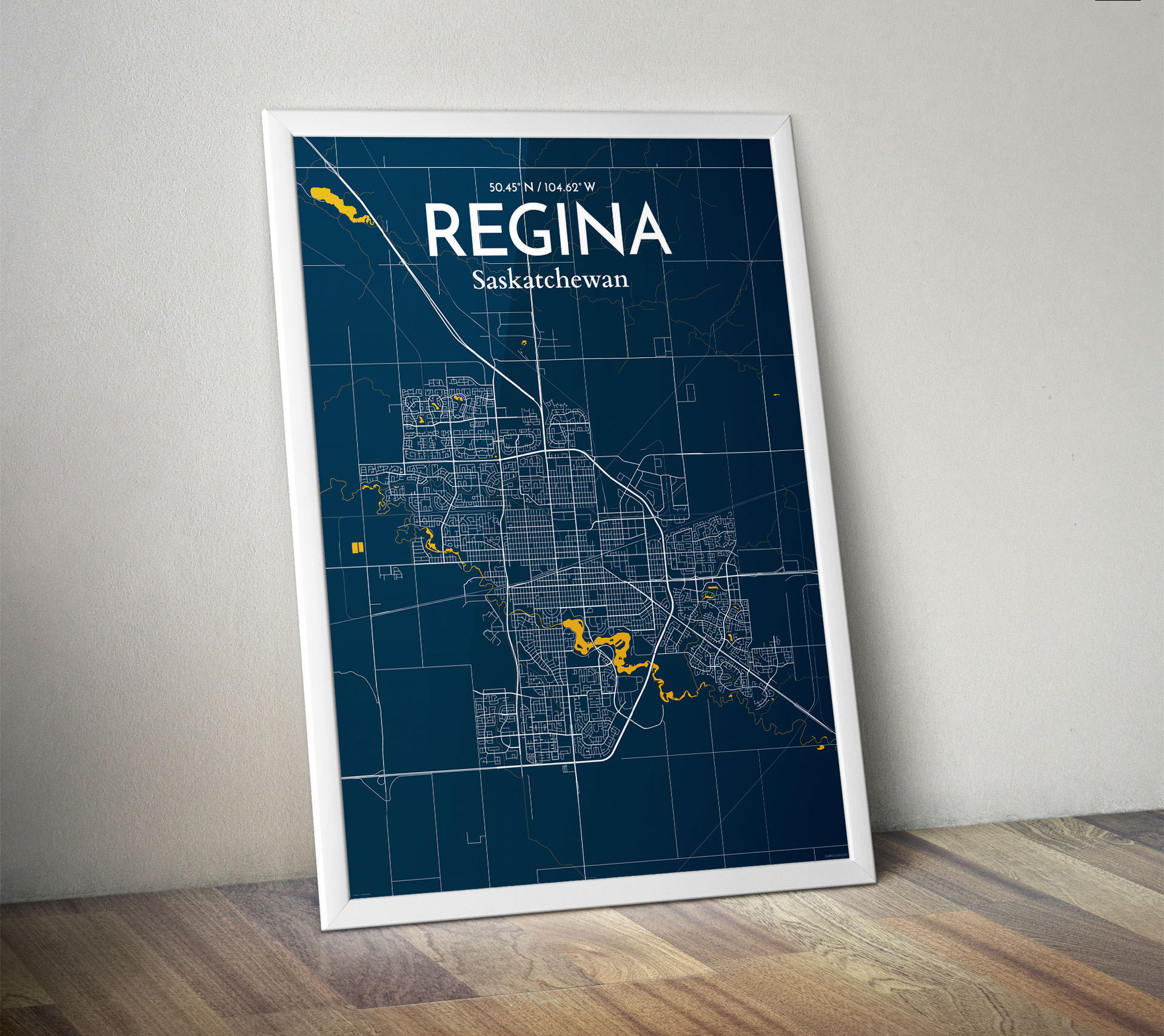 OurPoster.com 'Regina City Map' Graphic Art Print - Wayfair Canada