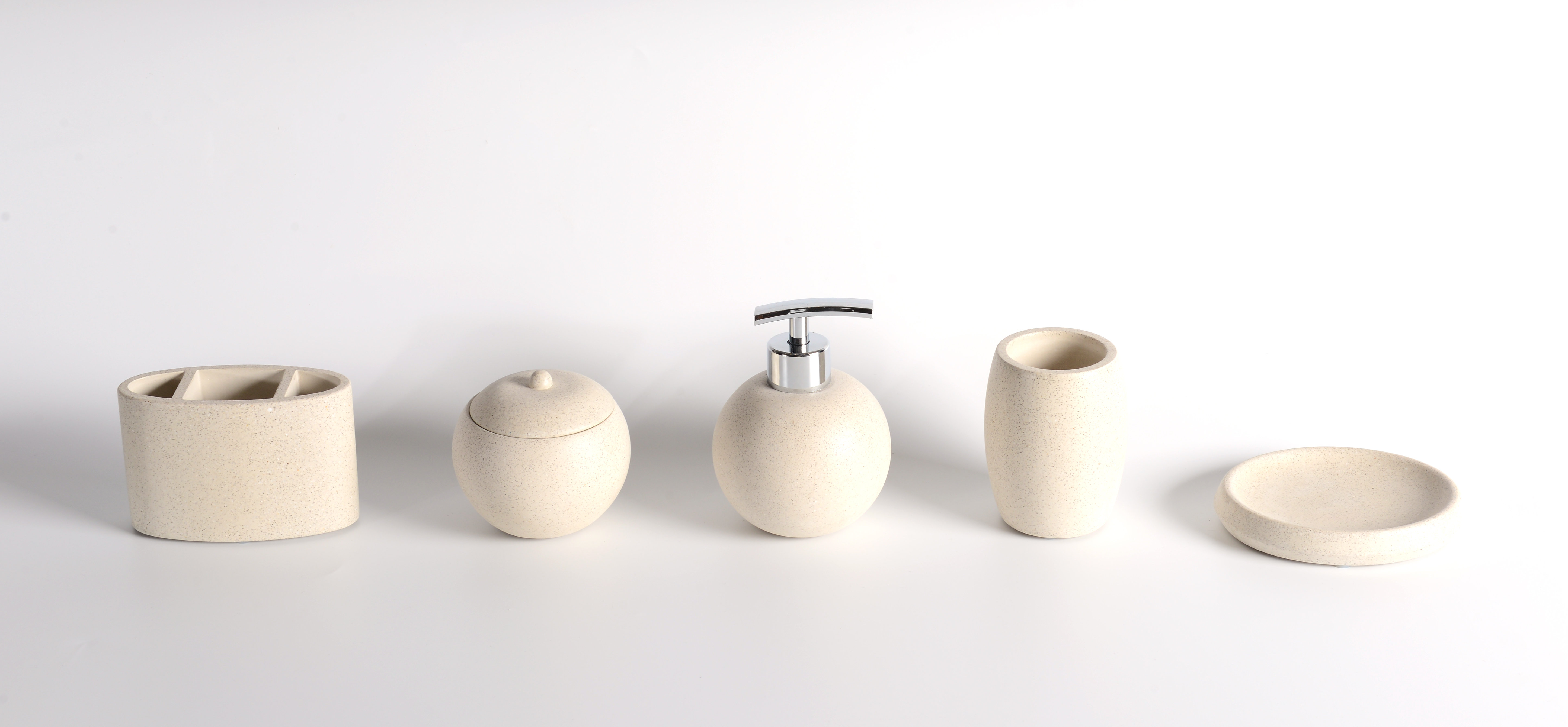 Latitude Run® Bathroom Accessory Set,5 Pieces Bathroom Decor ...