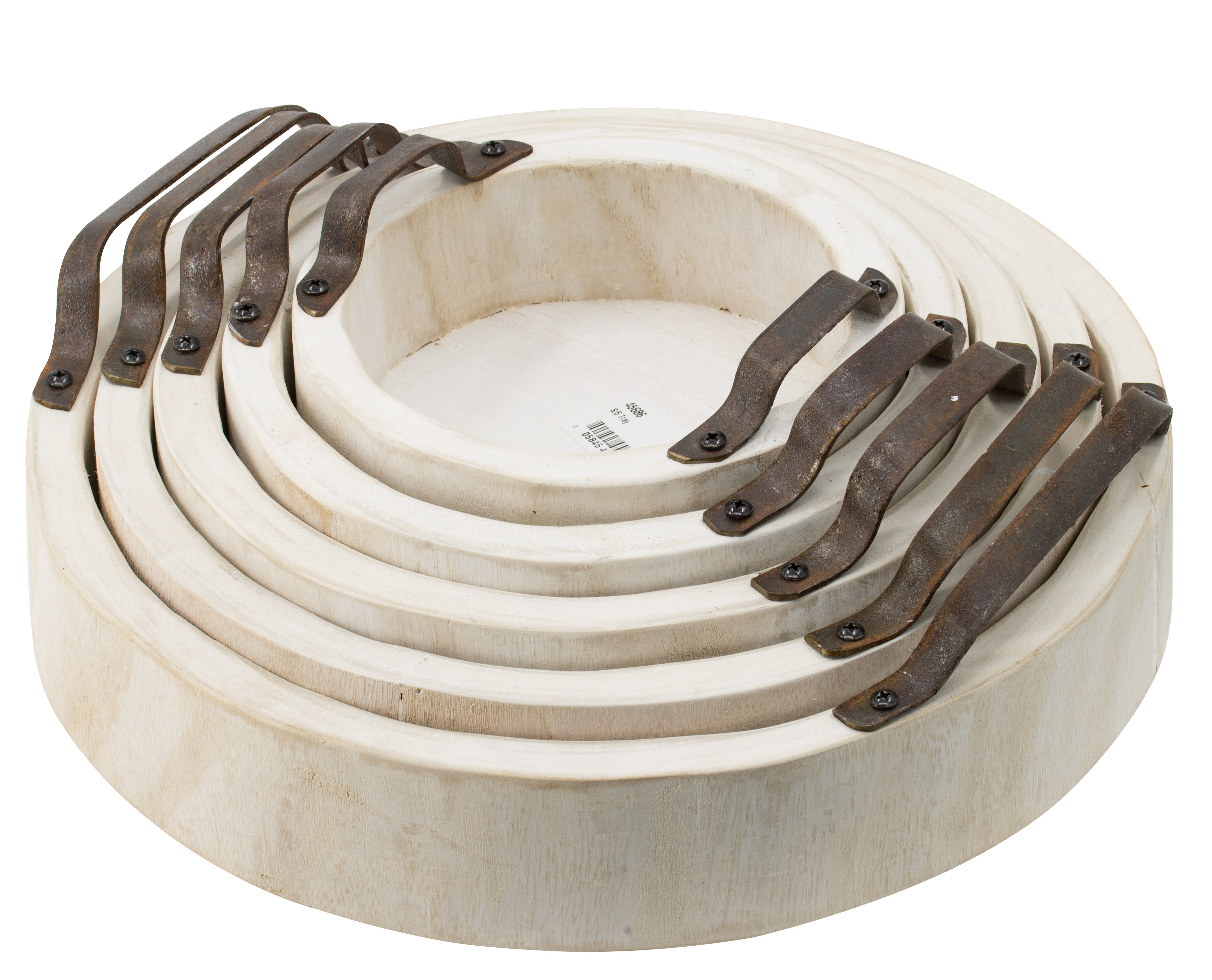 Gracie Oaks Pavo Interlocking Paulownia Nesting 5 Piece Vanity Tray Set ...