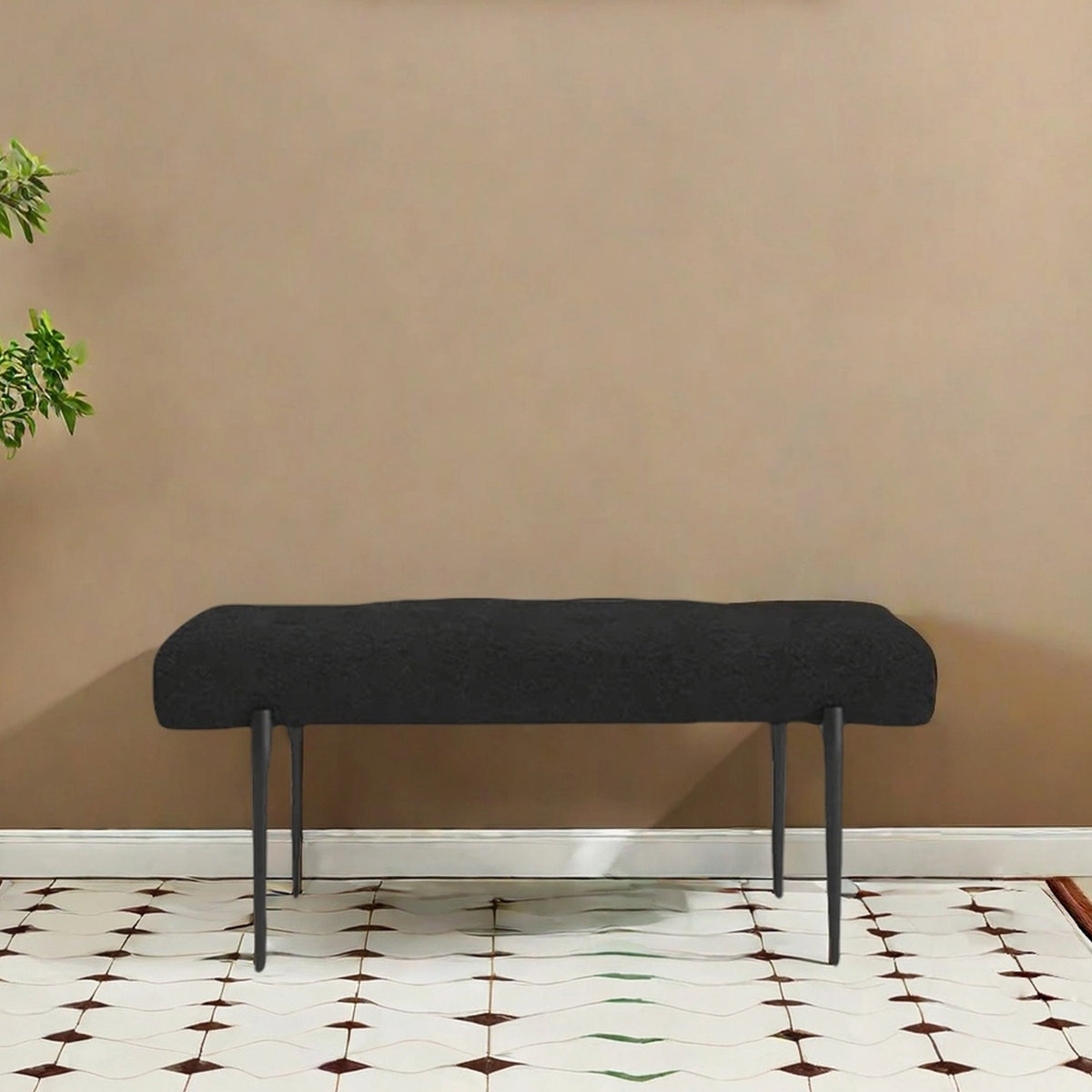 Hokku Designs Simple bench clothing store rest metal high-legged ...