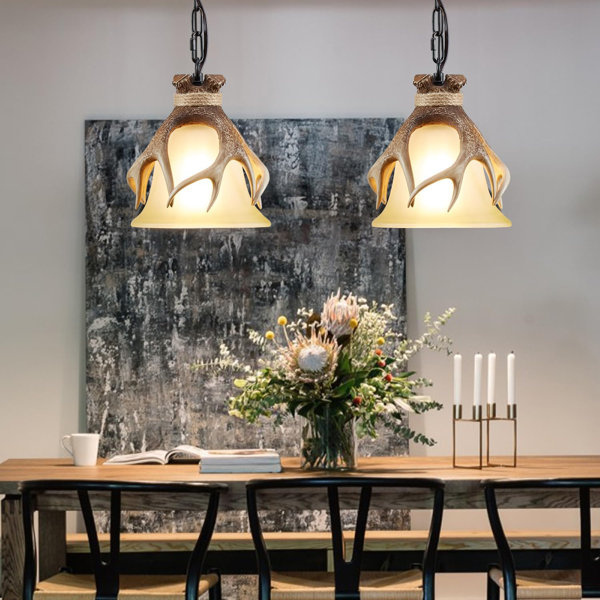 Loon Peak® Rustic Pendant Lighting For Kitchen Island Dining Room Sink ...