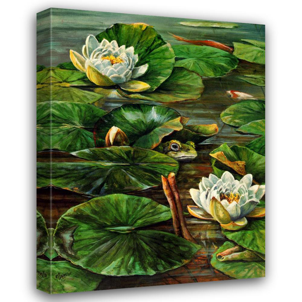 Winston Porter Frog In Lily Pond - Wayfair Canada
