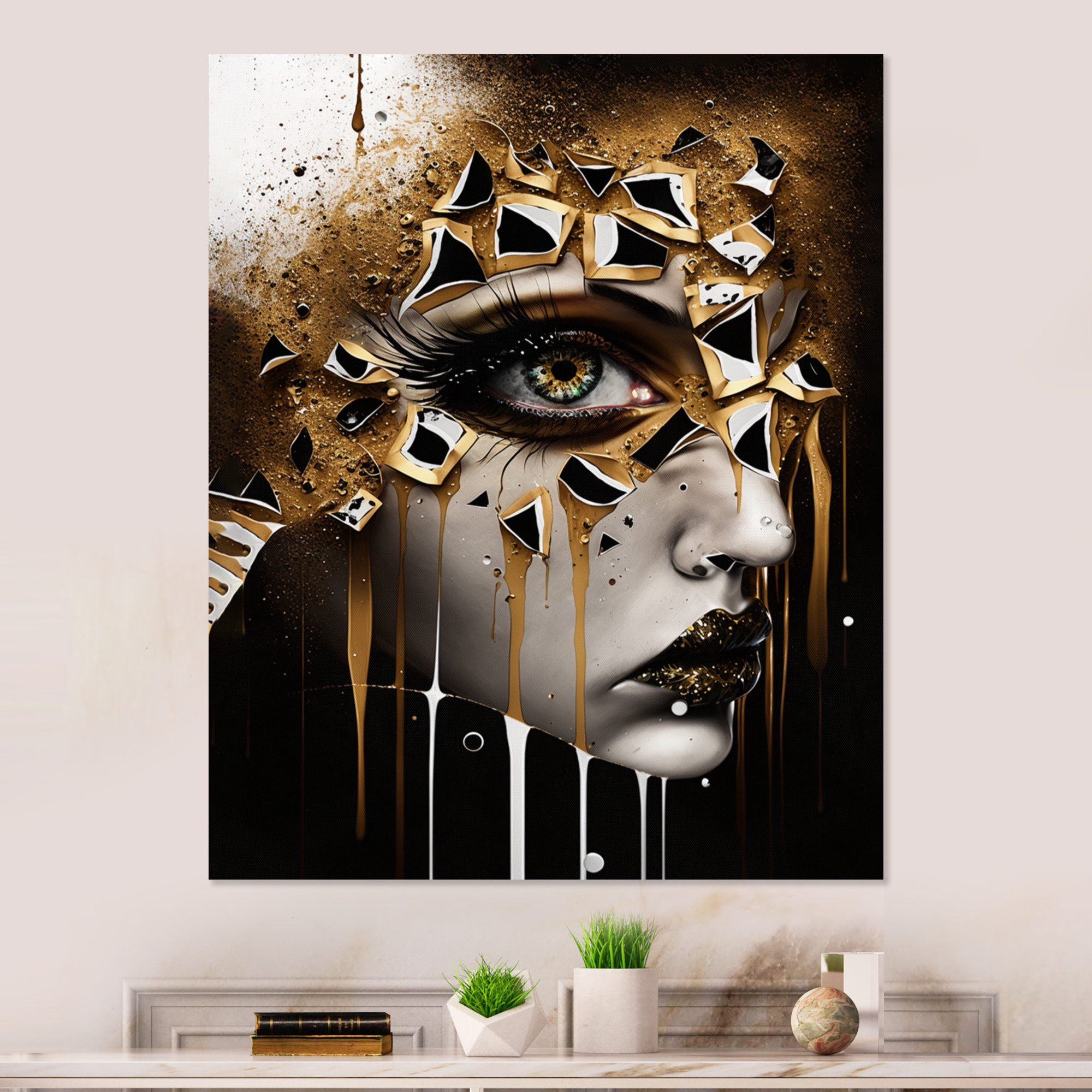 Mercer41 Shapes Of A Woman's Being II - Modern Woman Metal Wall Décor ...