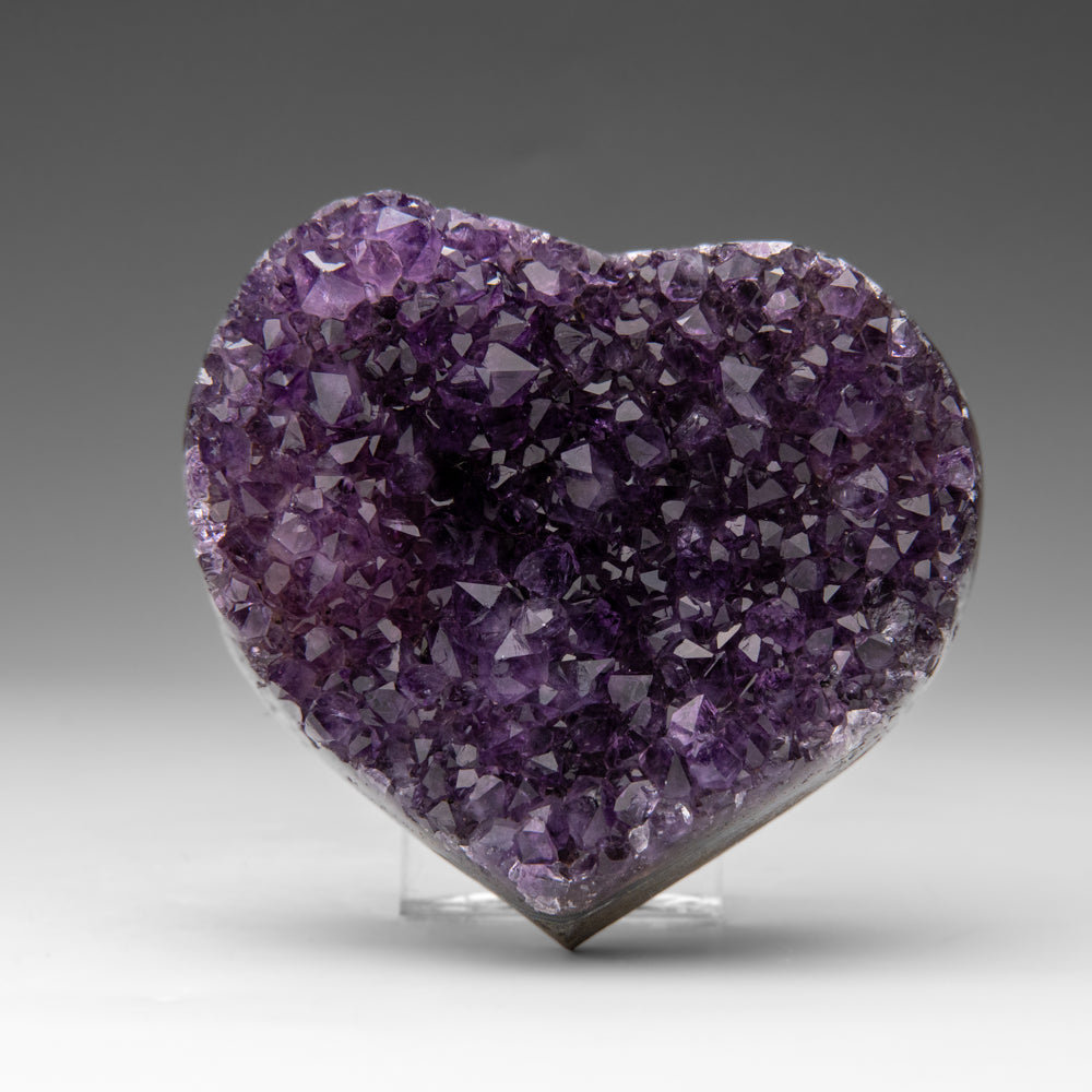 Astro Gallery of Gems Genuine Amethyst Crystal Cluster Heart From ...