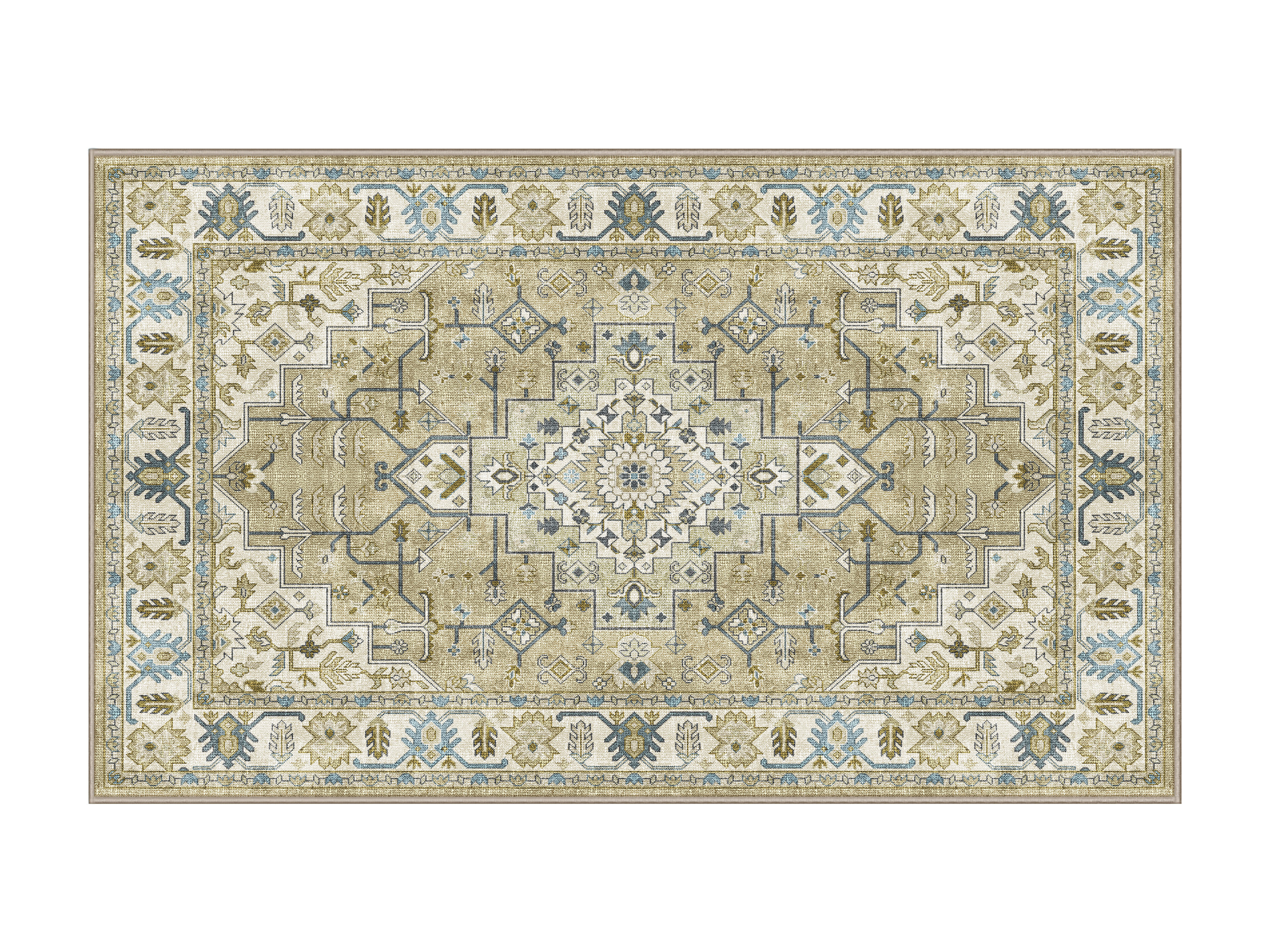 Bungalow Rose Fitnete Oriental Machine Made Hand Loomed Chenille ...