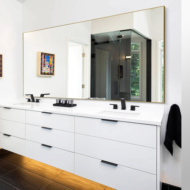 bathroom wall mirror panel