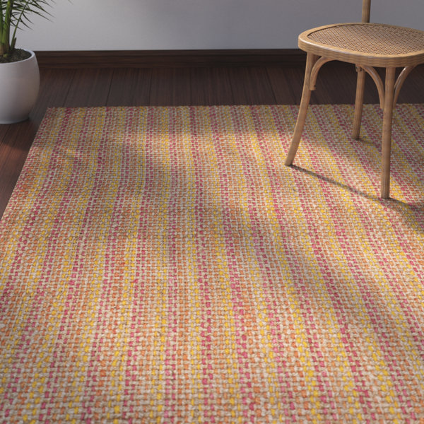 Bay Isle Home Neta Natural Fiber Hand Woven Jute Striped Rug & Reviews ...