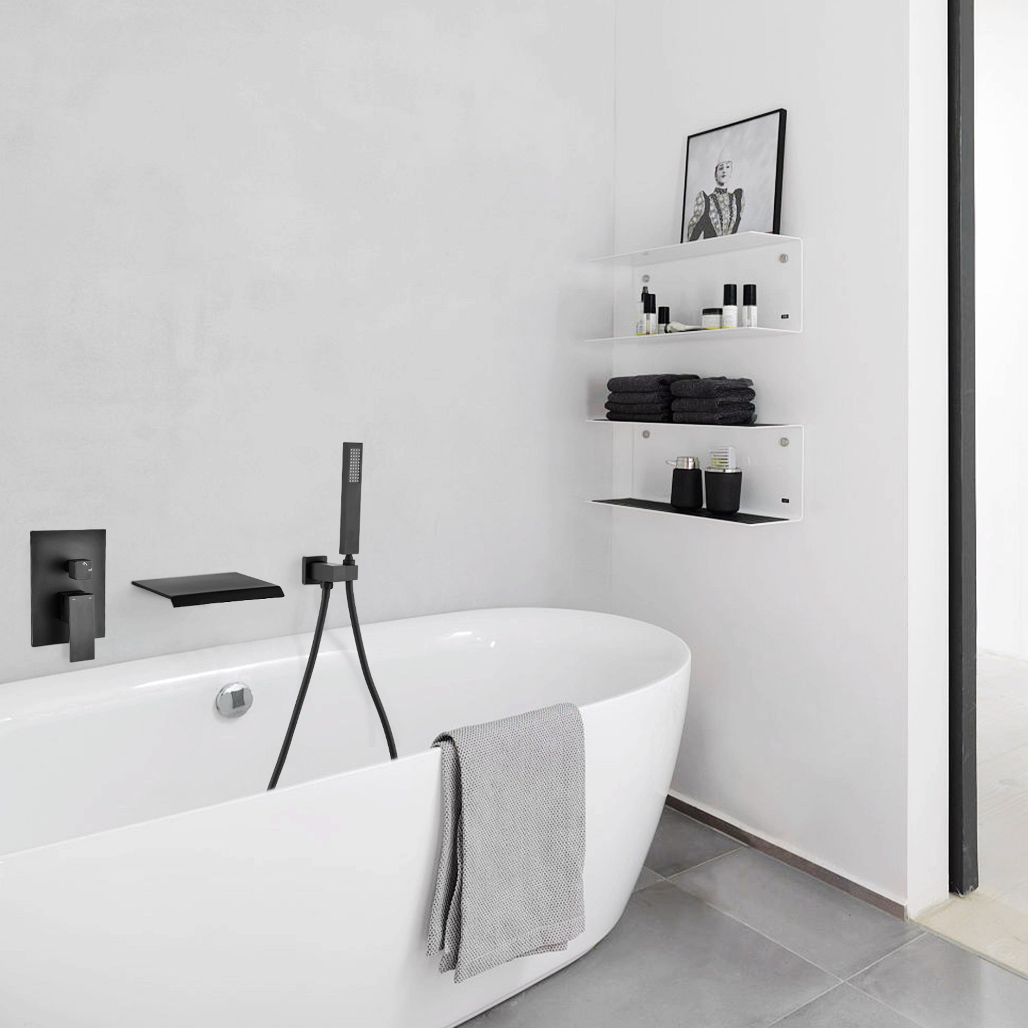 ACME Furniture Thermostatic Complete Shower System with Rough in-Valve ...