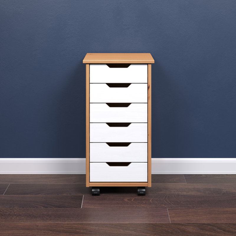 Ebern Designs Kerge 6 Drawer Solid Wood Storage Chest & Reviews | Wayfair