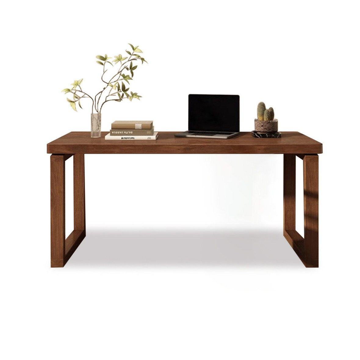 Hokku Designs Walnut Rectangular Solid Wood desk - Wayfair Canada