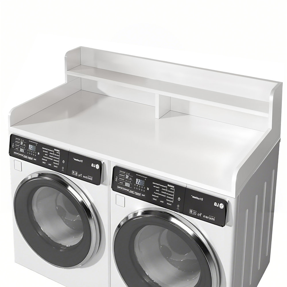 EvoNet 1 White 2-tier Washing Machine And Dryer Countertop Shelf 2.75 ...