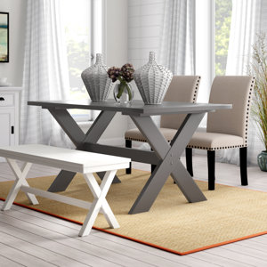 Breakwater Bay Bengte 59.1'' Trestle Dining Table & Reviews | Wayfair
