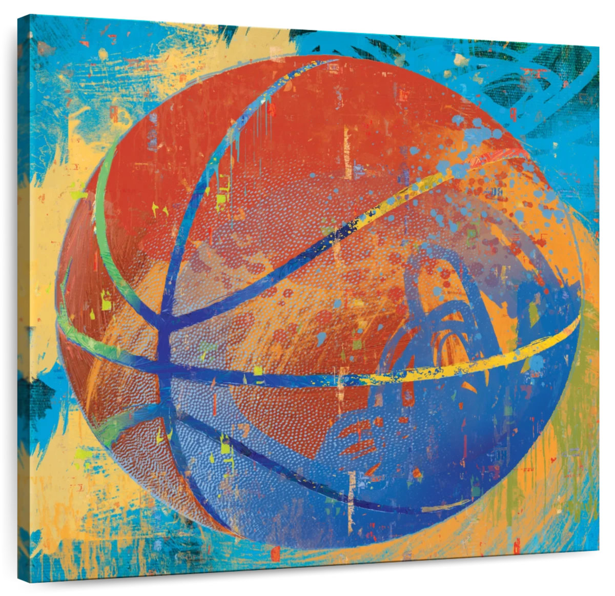 Ebern Designs Sireci Basketball Paint Splash | Wayfair