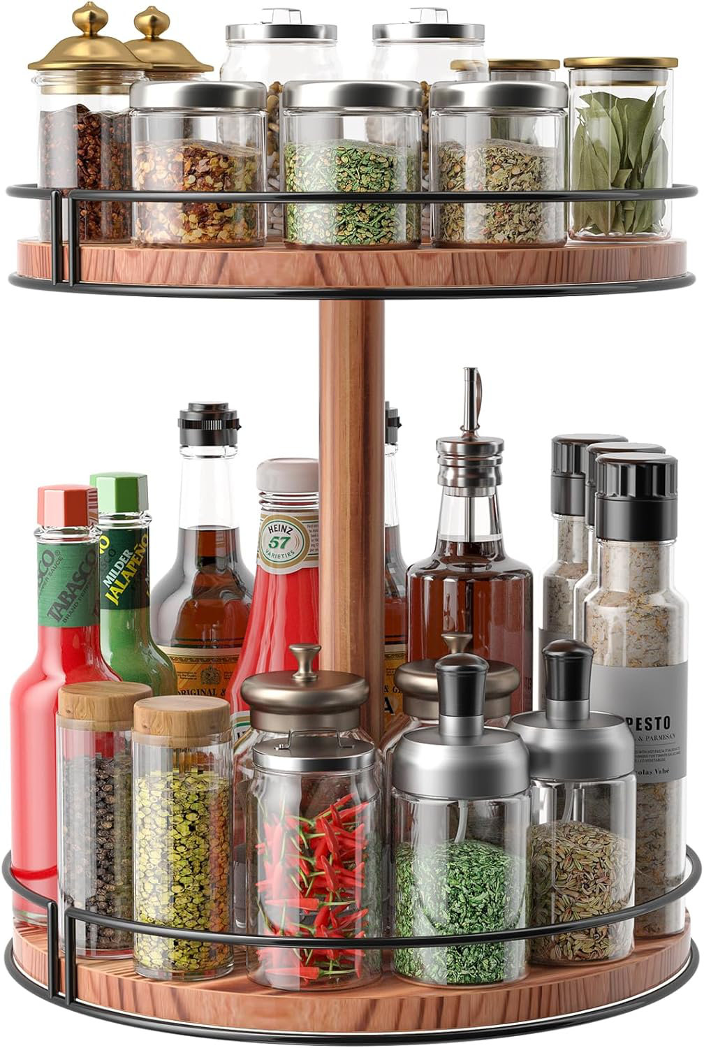 Prep & Savour Freestanding Corner Spice Rack | Wayfair