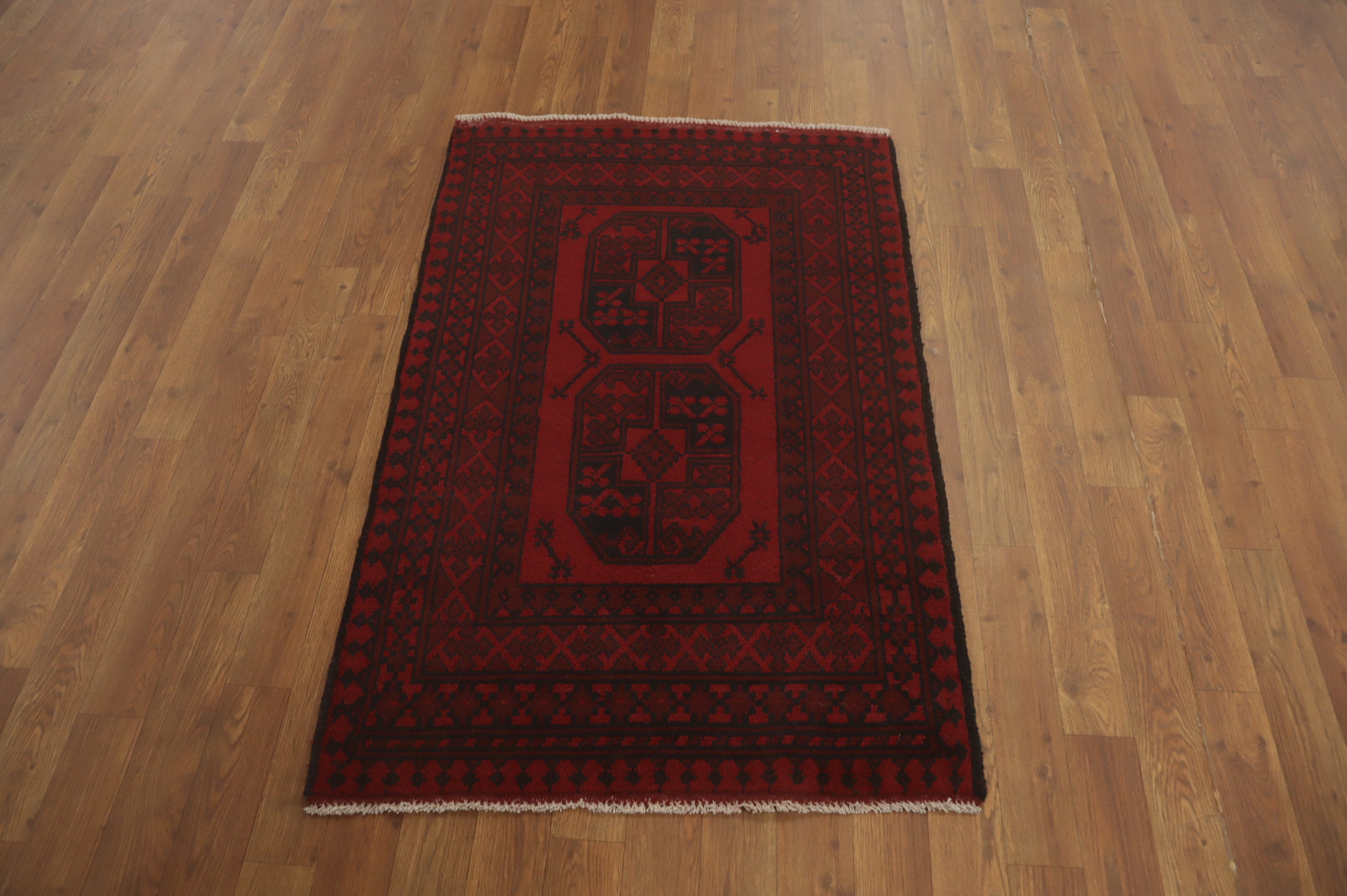 Isabelline Red Tribal Afghan Foyer Rug 3x4 | Wayfair