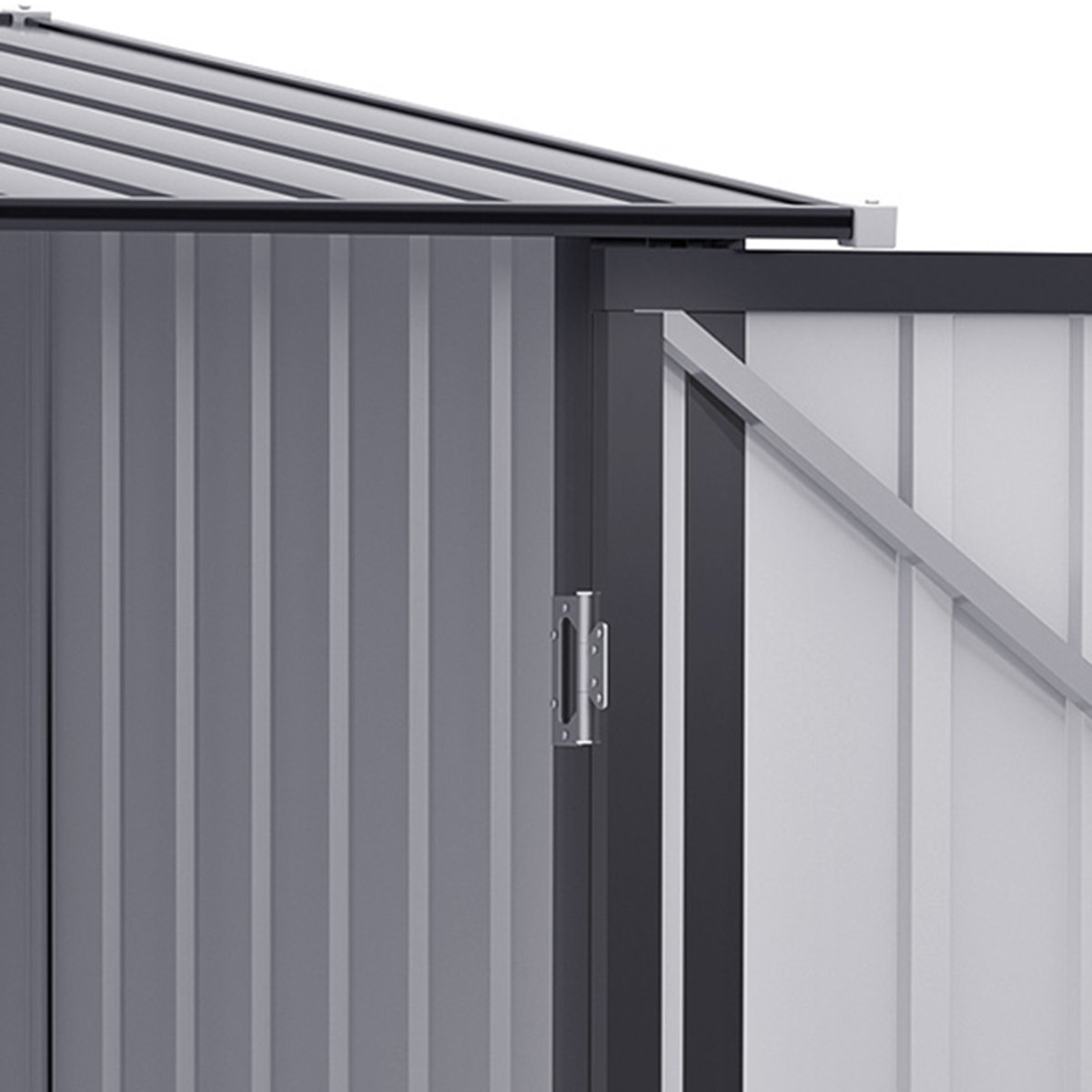 Outsunny 3 ft. 3 in. W x 3 ft. 4 in. D Galvanized Steel Lean-To Tool ...