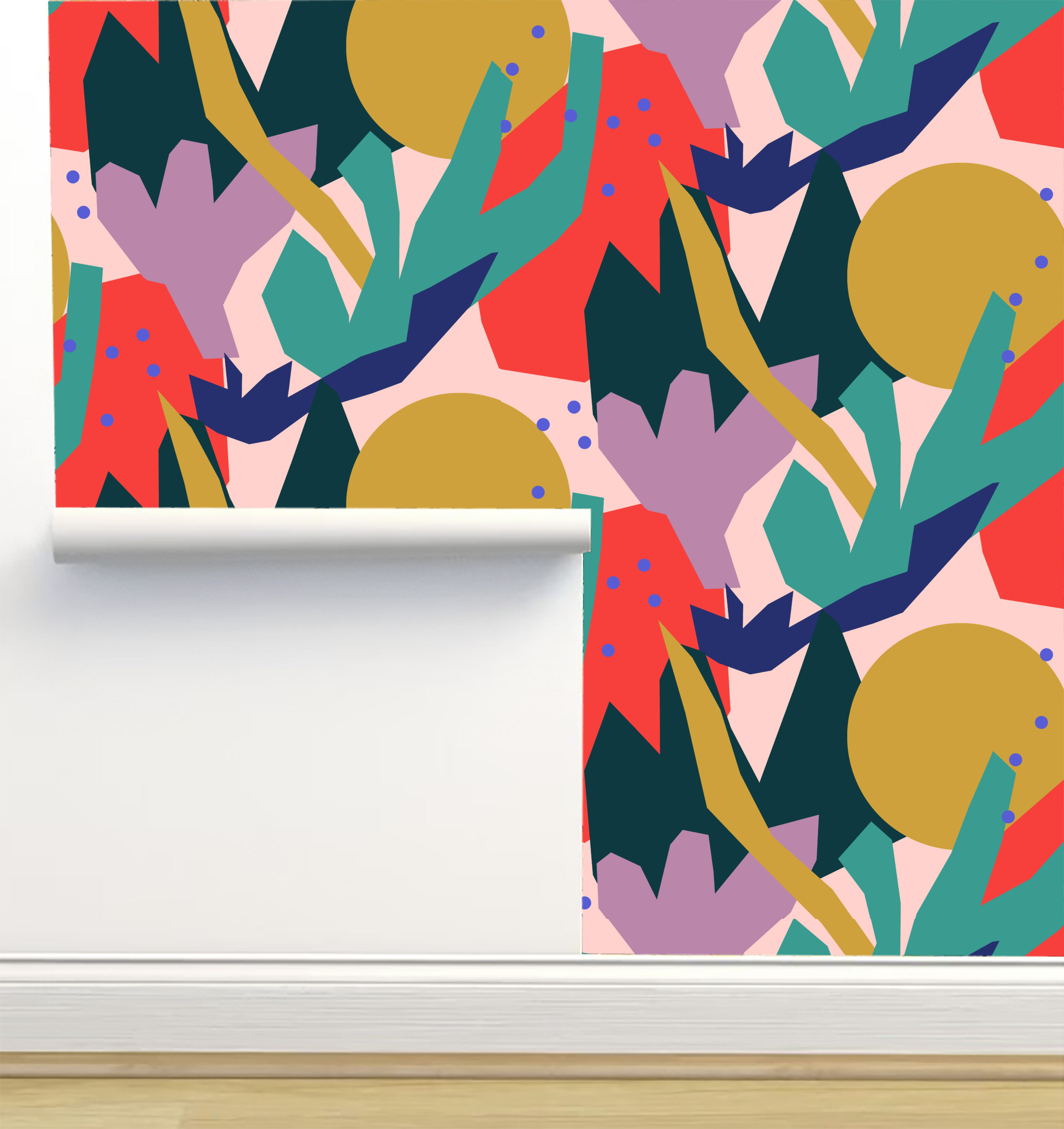 Limitless Walls Nenyasha Peel & Stick Abstract Wallpaper - Wayfair Canada