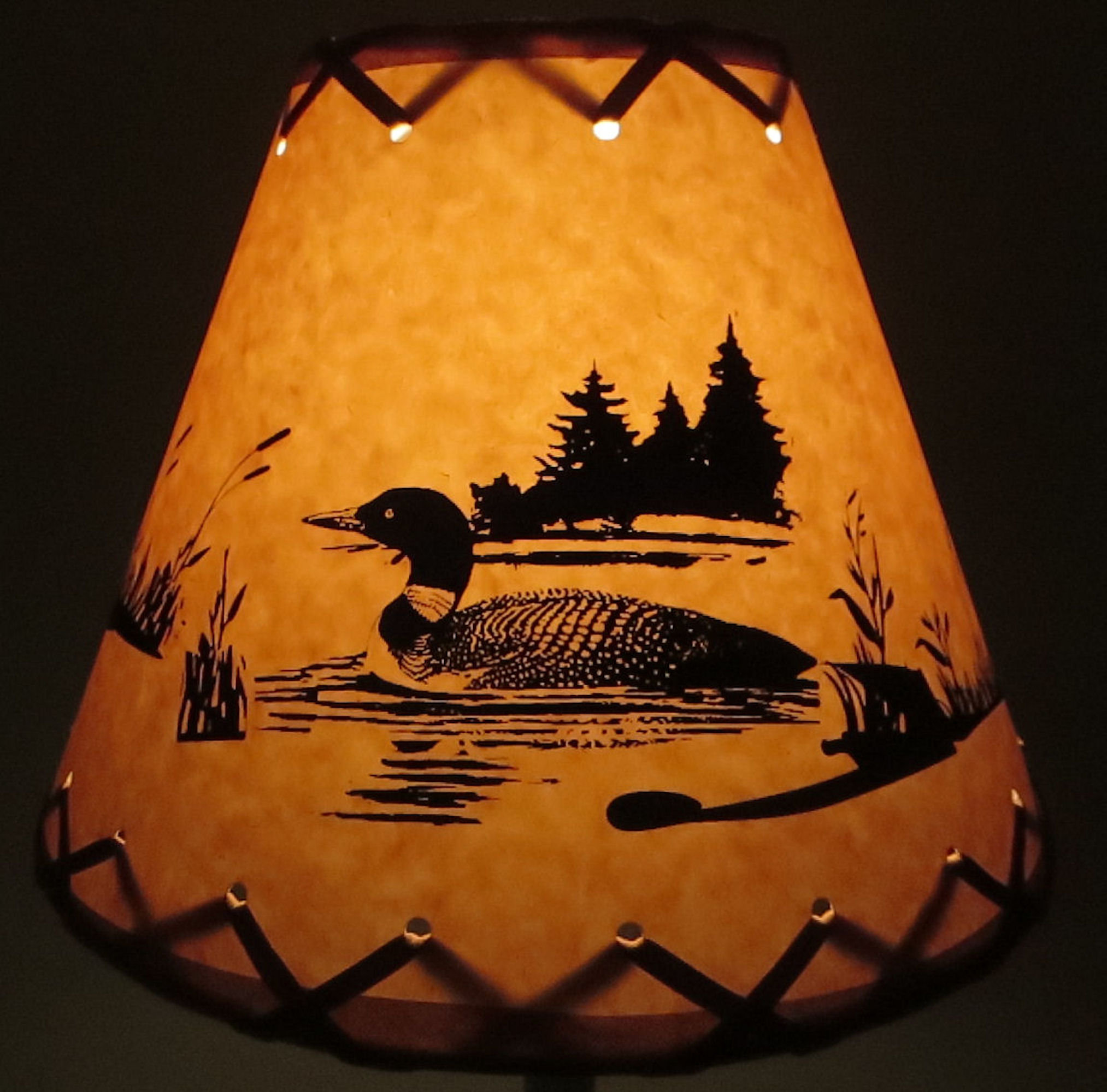 Loon Peak® 7'' H Paper Empire Lamp Shade ( Clip On ) in Brown & Reviews ...