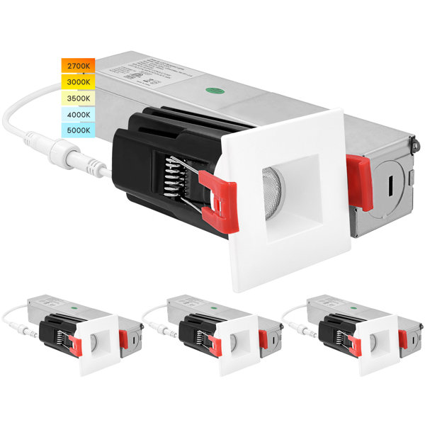 Luxrite 1" Selectable CCT New Construction IC LED Canless Recessed ...