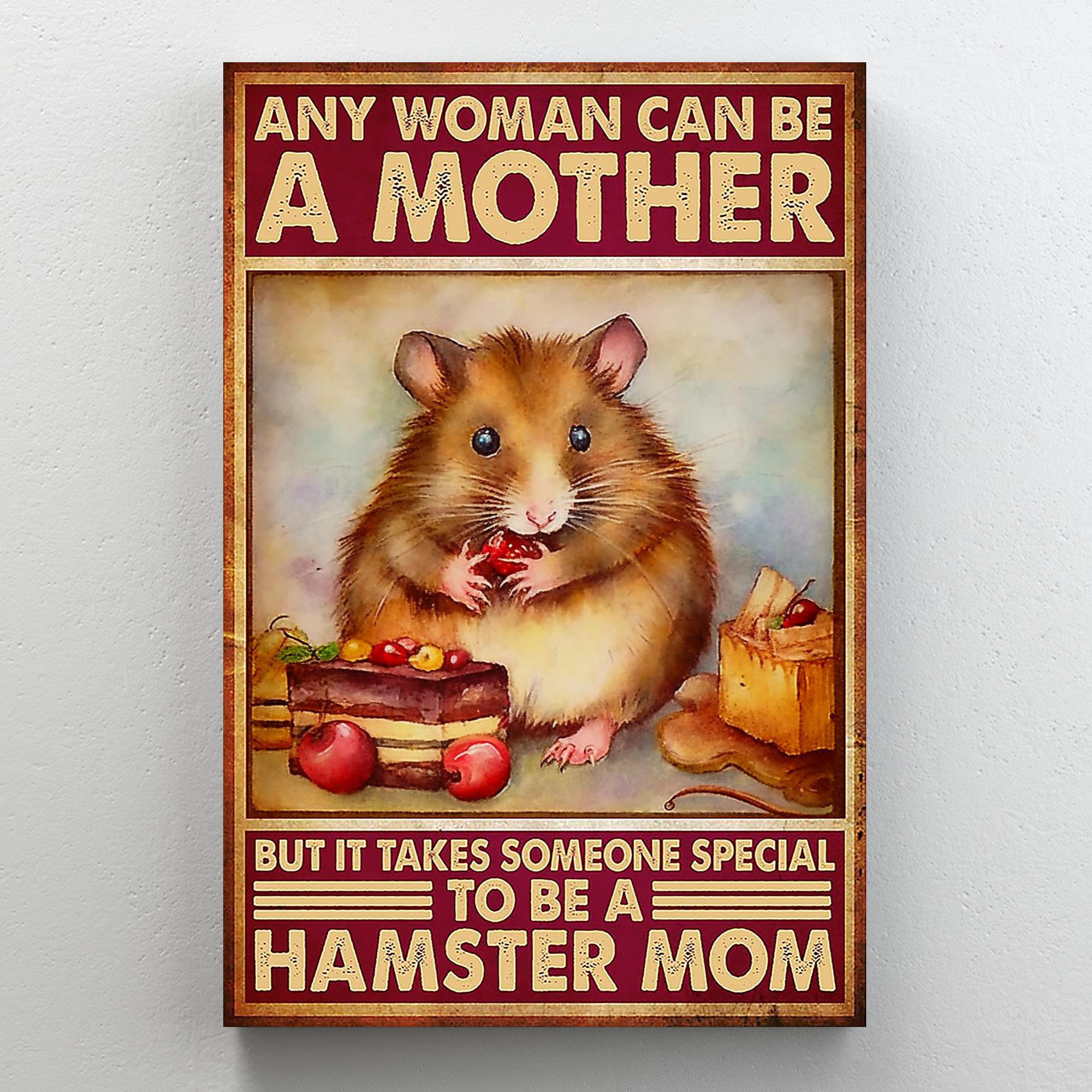 Trinx To Be A Hamster Mom - 1 Piece Rectangle Graphic Art Print On ...