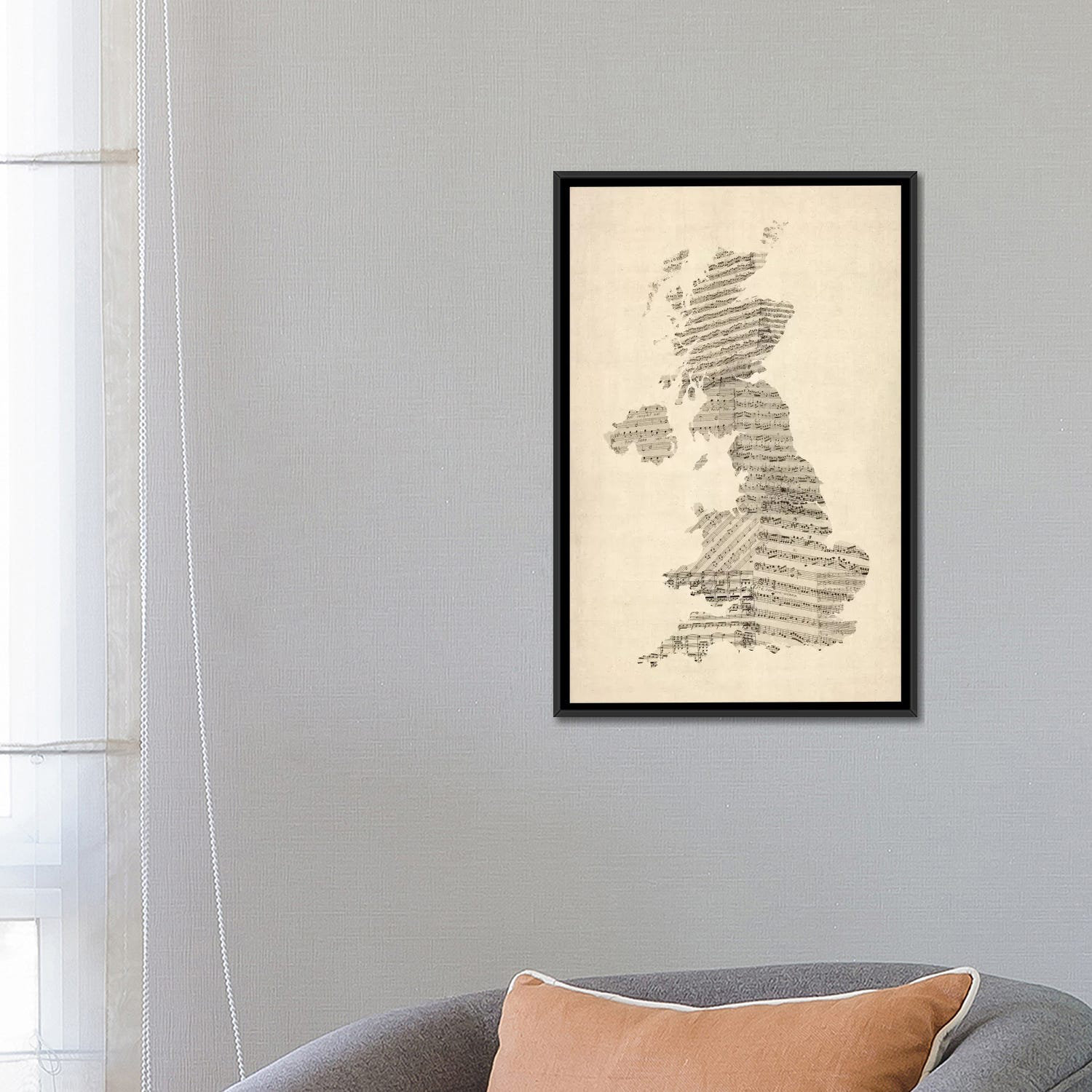 Ebern Designs 'Great Britain Music Map II' by Michael Tompsett Graphic ...