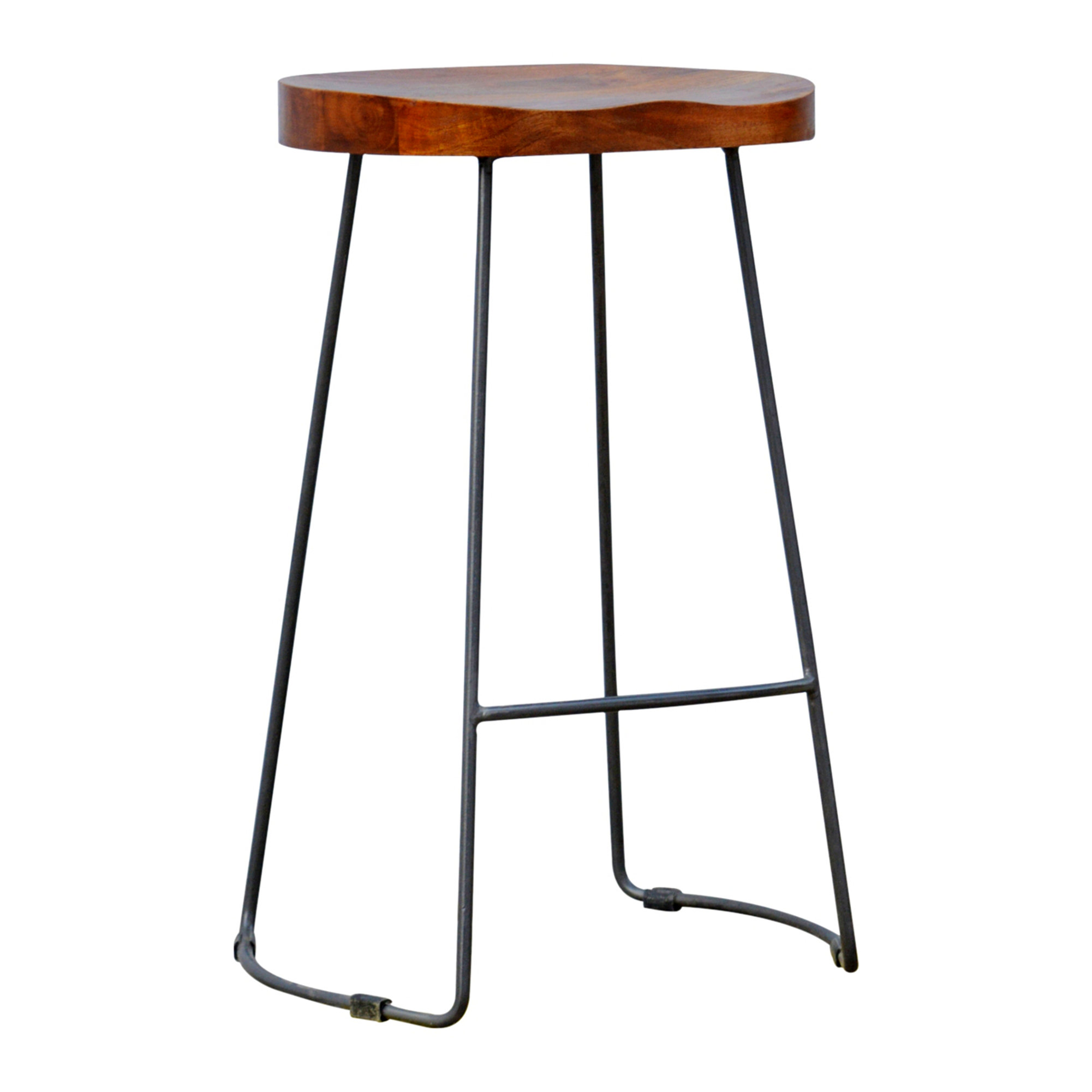 17 Stories Maurika Counter Stool with Metal Frame | Wayfair
