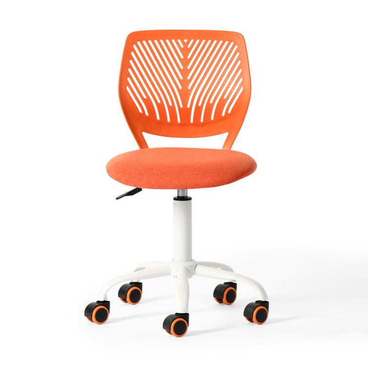 17 Stories Ergonomic Task Chair, Adjustable Height, 1-pack In Orange ...