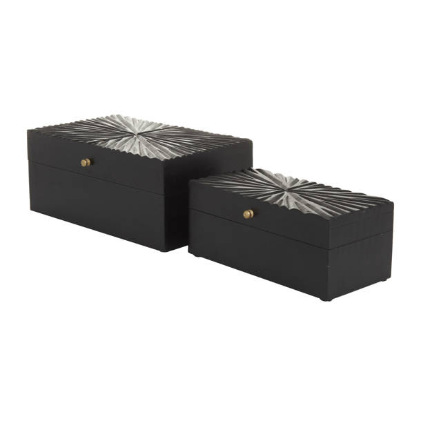 Willa Arlo Interiors Rebeka 2 Piece Faux Leather Decorative Box Set ...