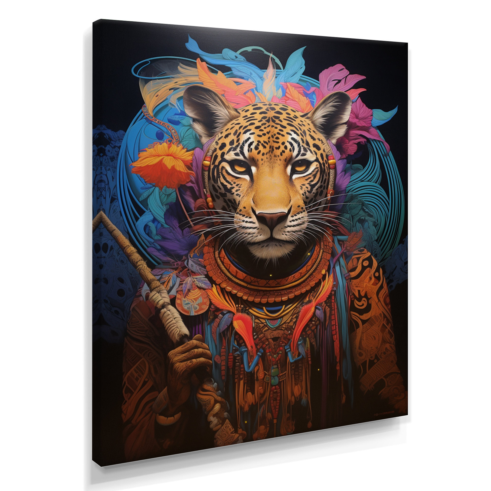 Trinx Tribe Of The Blue Leopard - Leopard/Cheetah Animal Wall Art Decor ...