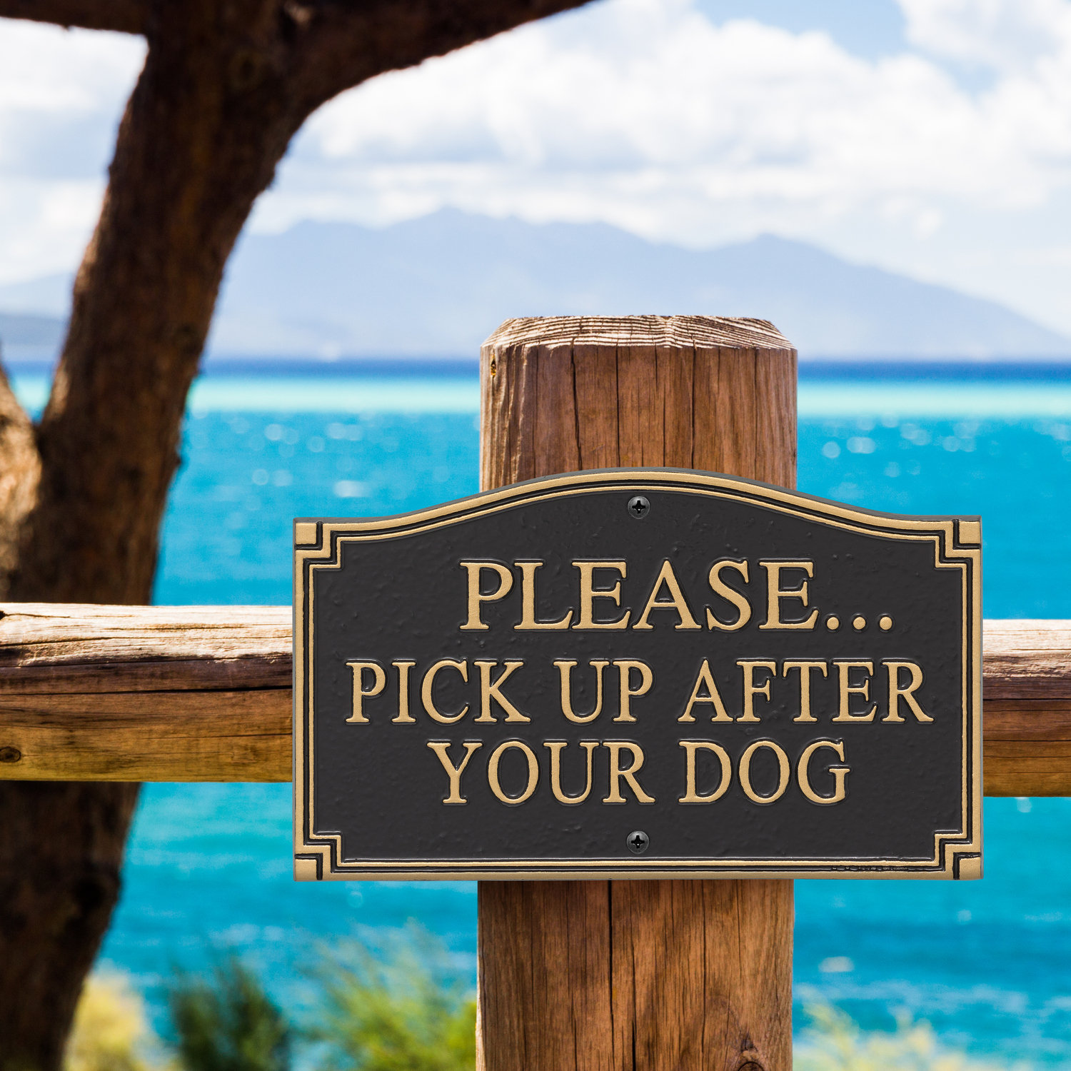 Whitehall Products Please Pick Up After Your Dog Garden Sign | Wayfair