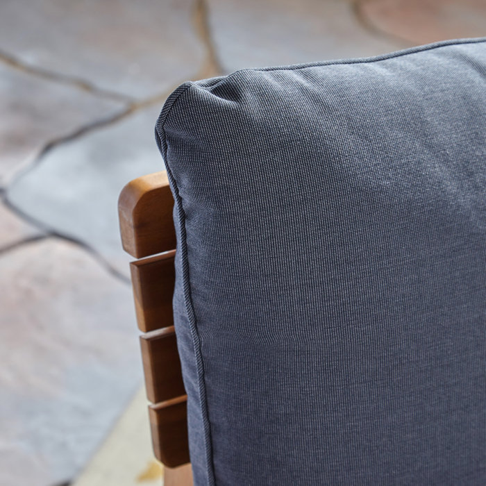 George Oliver Eller 48.75'' Acacia Outdoor Loveseat & Reviews | Wayfair