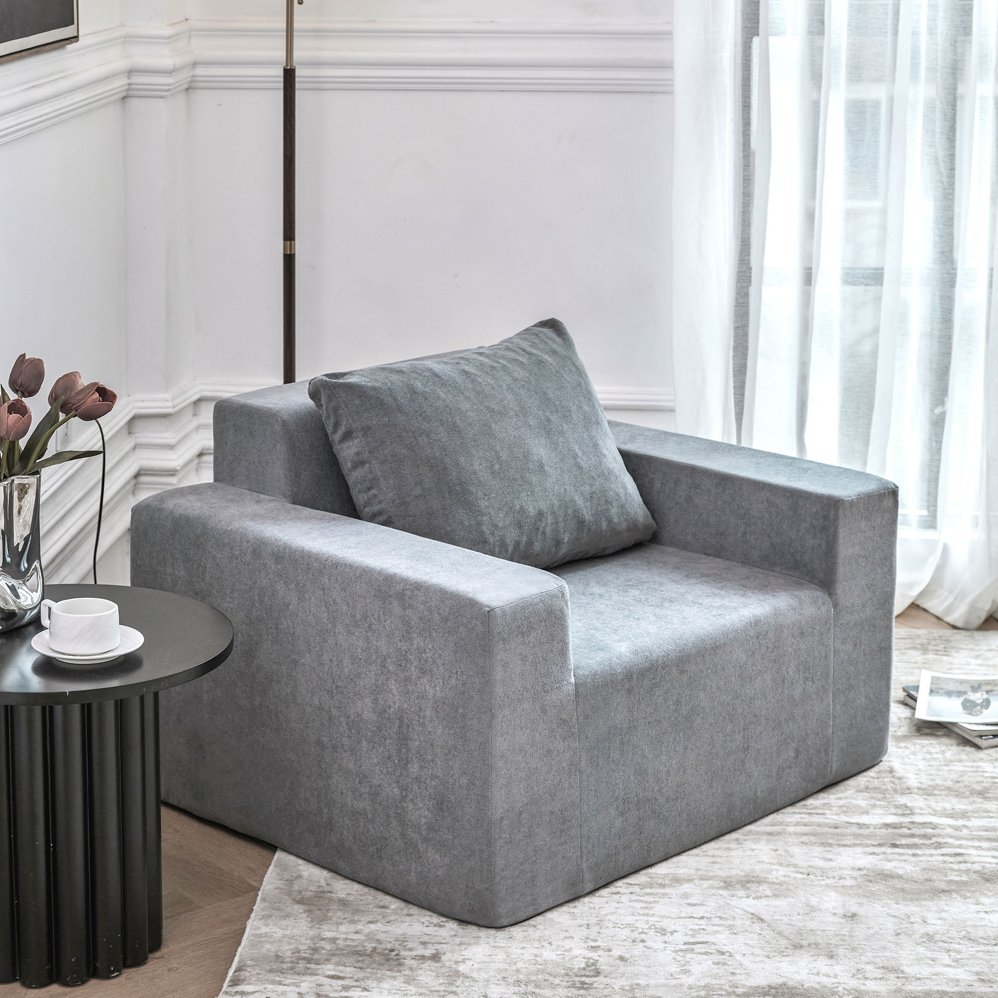 Wrought Studio Sofa In A Box Foam Sofa Couch With Pillow - Wayfair Canada