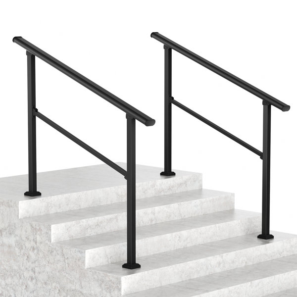HOMLUX Hand Rails for Outdoor Steps, Wrought Iron Railing, Porch And ...