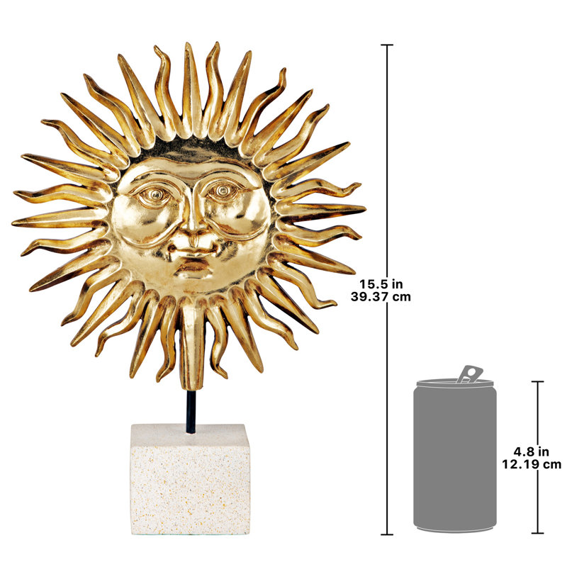 Design Toscano Golden Life Force Sun Statue Sculpture | Wayfair