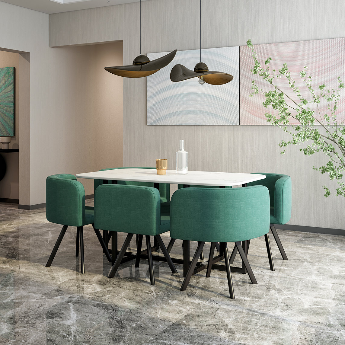 Corrigan Studio® Dining Table Set & Reviews | Wayfair