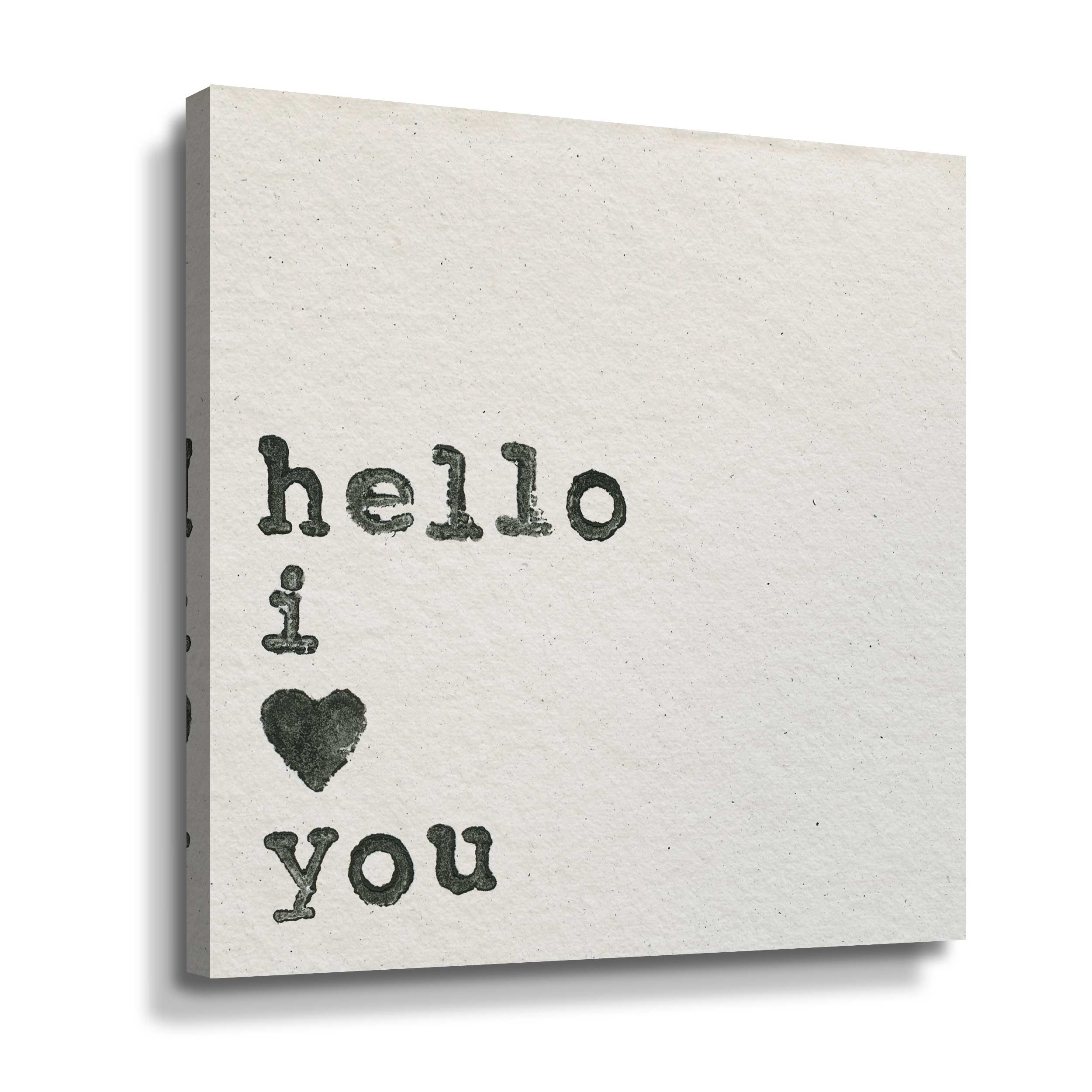 Trinx Hello I Love You Gallery Wrapped - Wayfair Canada