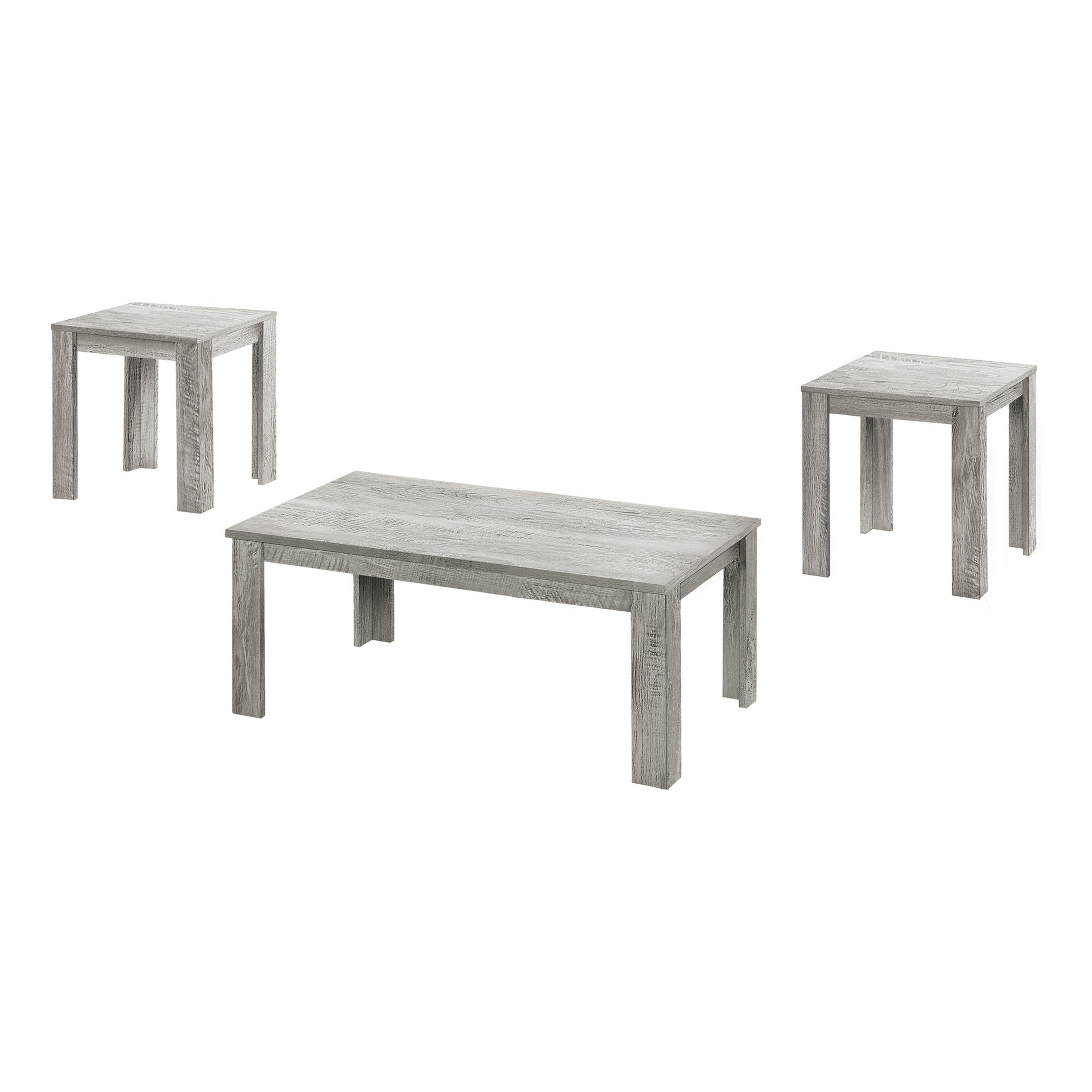 Benjara Beck 3Pc Coffee And End Table Set, Rectangular And Square ...