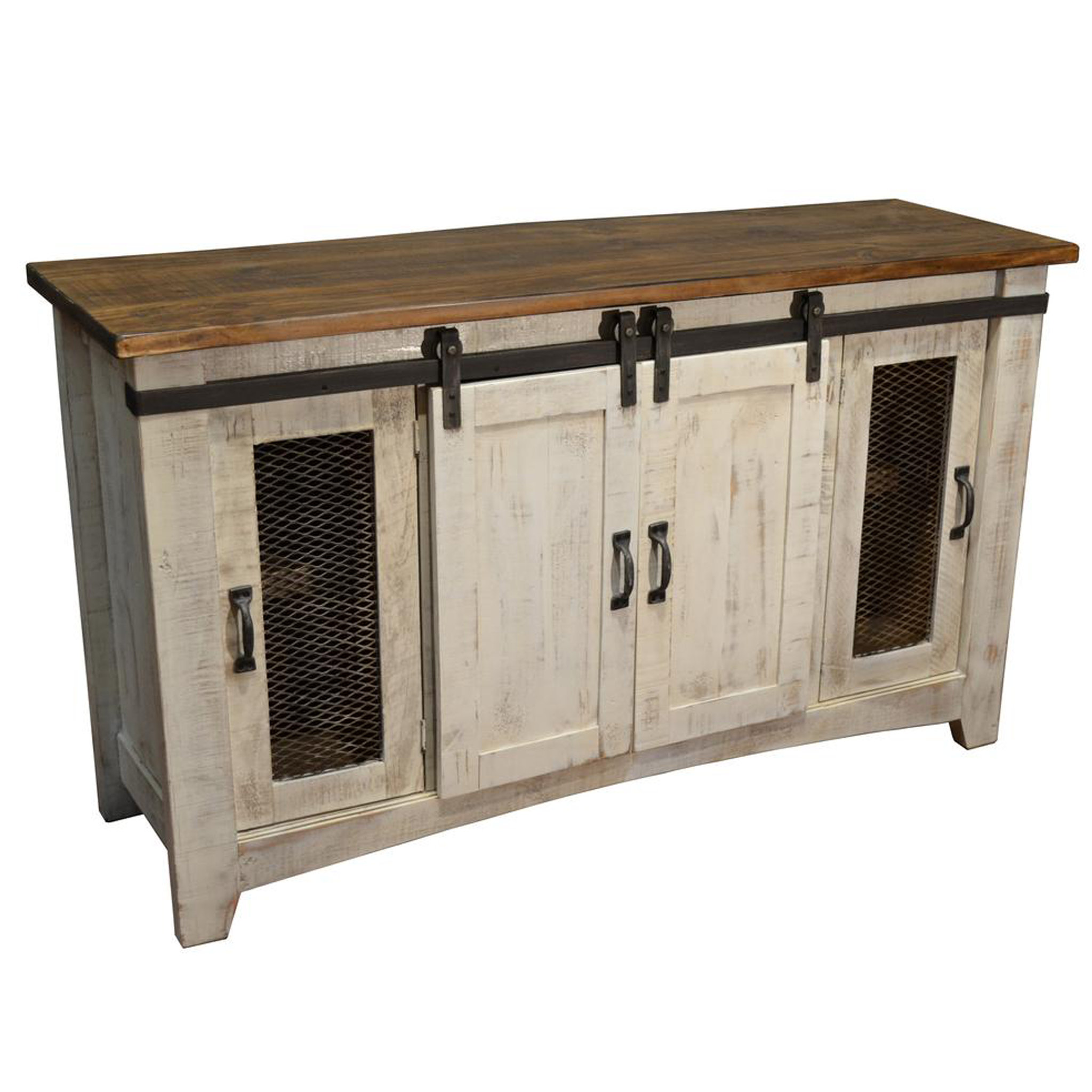 Gracie Oaks Dusharme Solid Wood TV Stand for TVs up to 65" | Wayfair