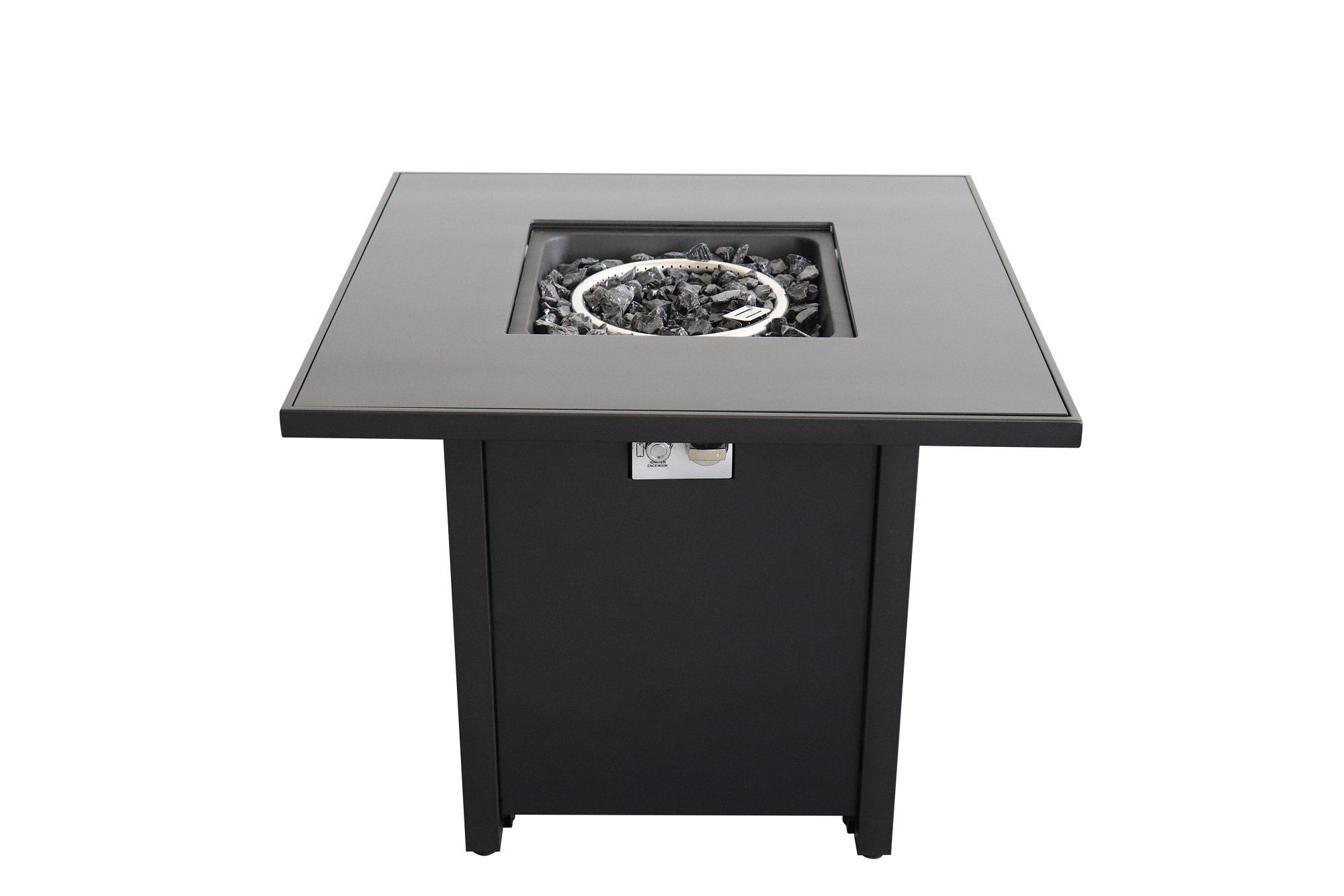 Latitude Run® Sarnoff 25'' H x 30'' W Steel Outdoor Fire Pit Table with ...